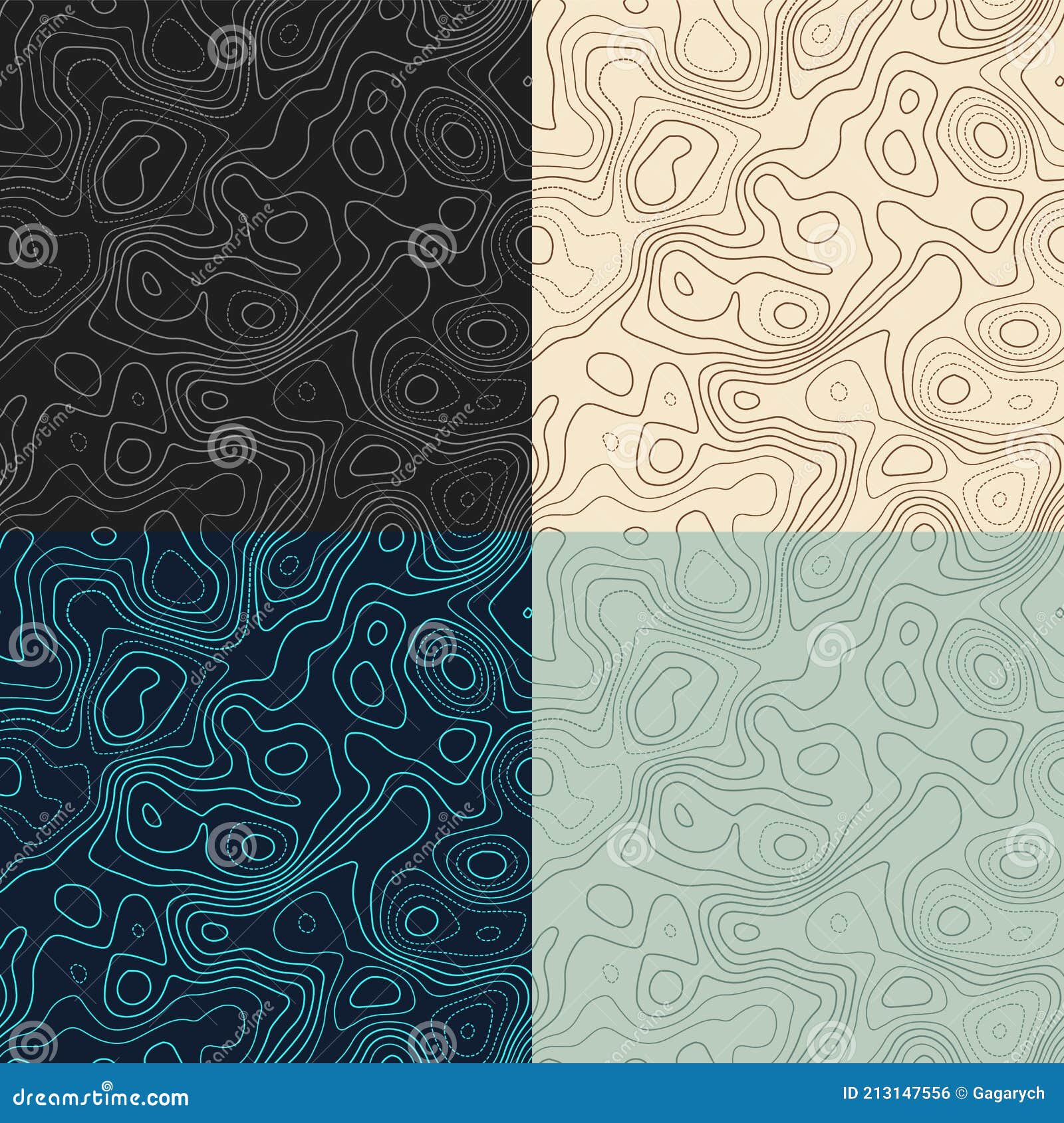 Topography patterns. stock vector. Illustration of geometric - 213147556