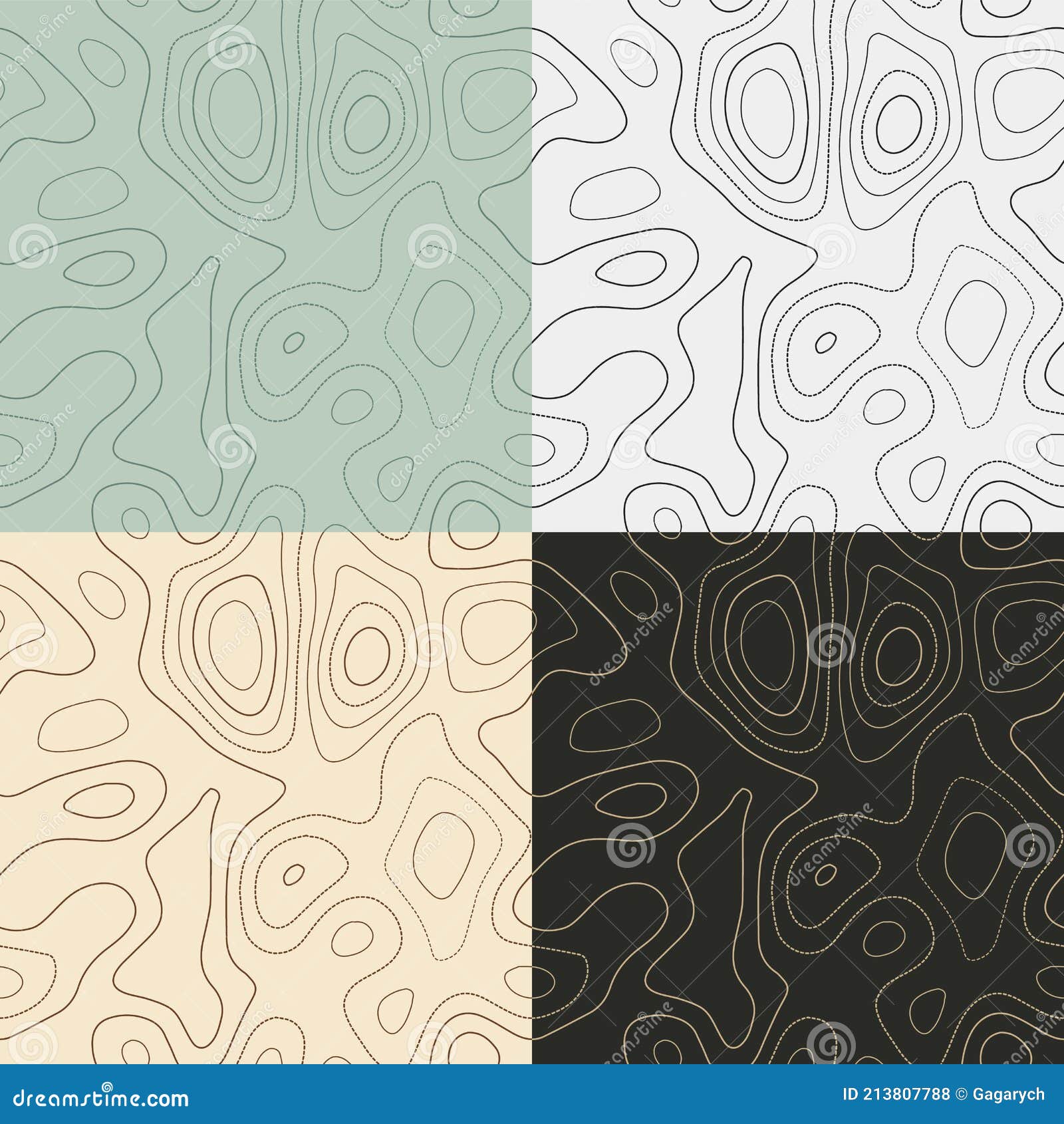 Topography Patterns. Cartoon Vector | CartoonDealer.com #213146657