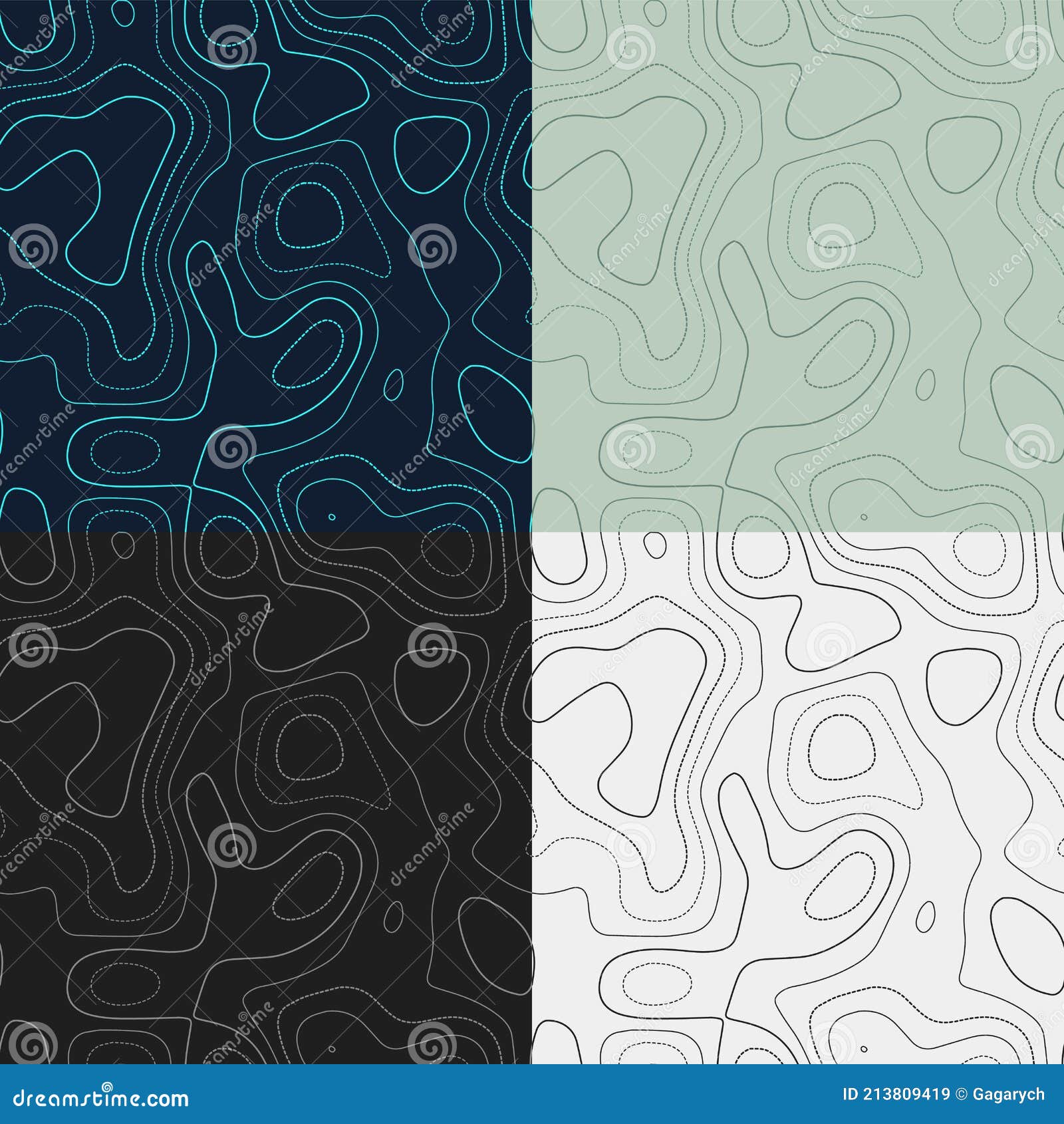 Topography Patterns. Cartoon Vector | CartoonDealer.com #213146657