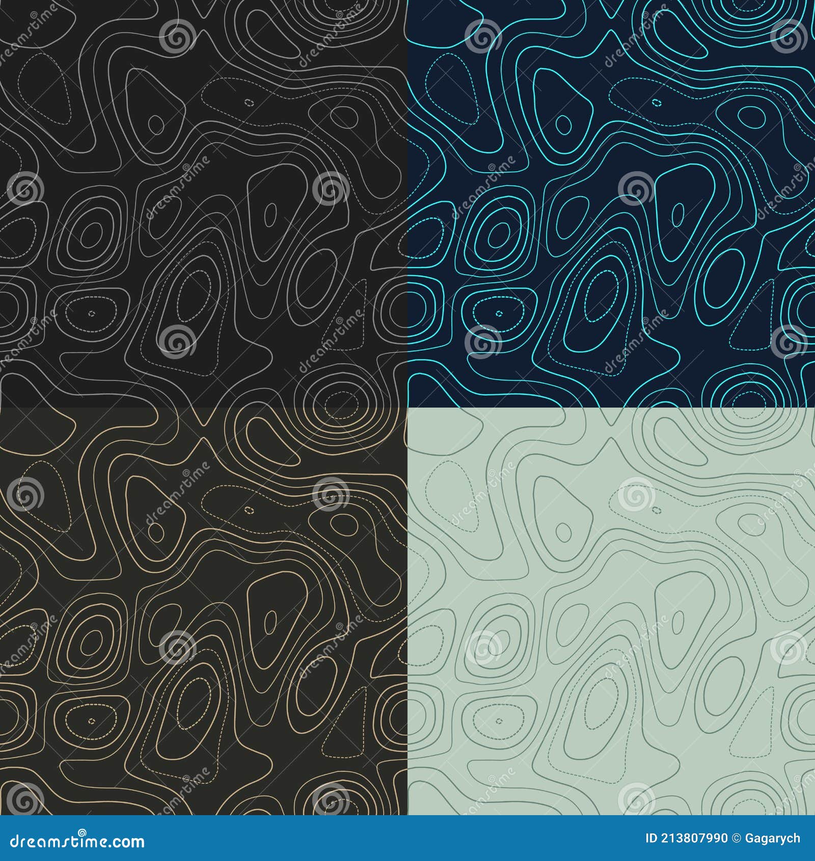 Topography Patterns. Cartoon Vector | CartoonDealer.com #213809557