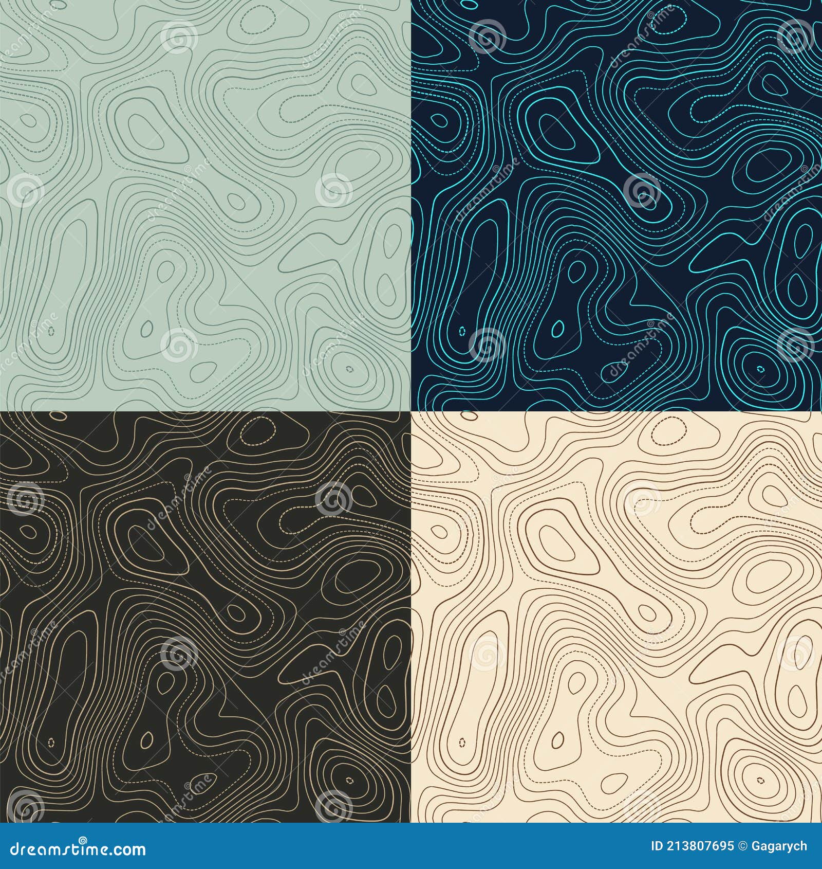 Topography patterns. stock vector. Illustration of create - 213807695