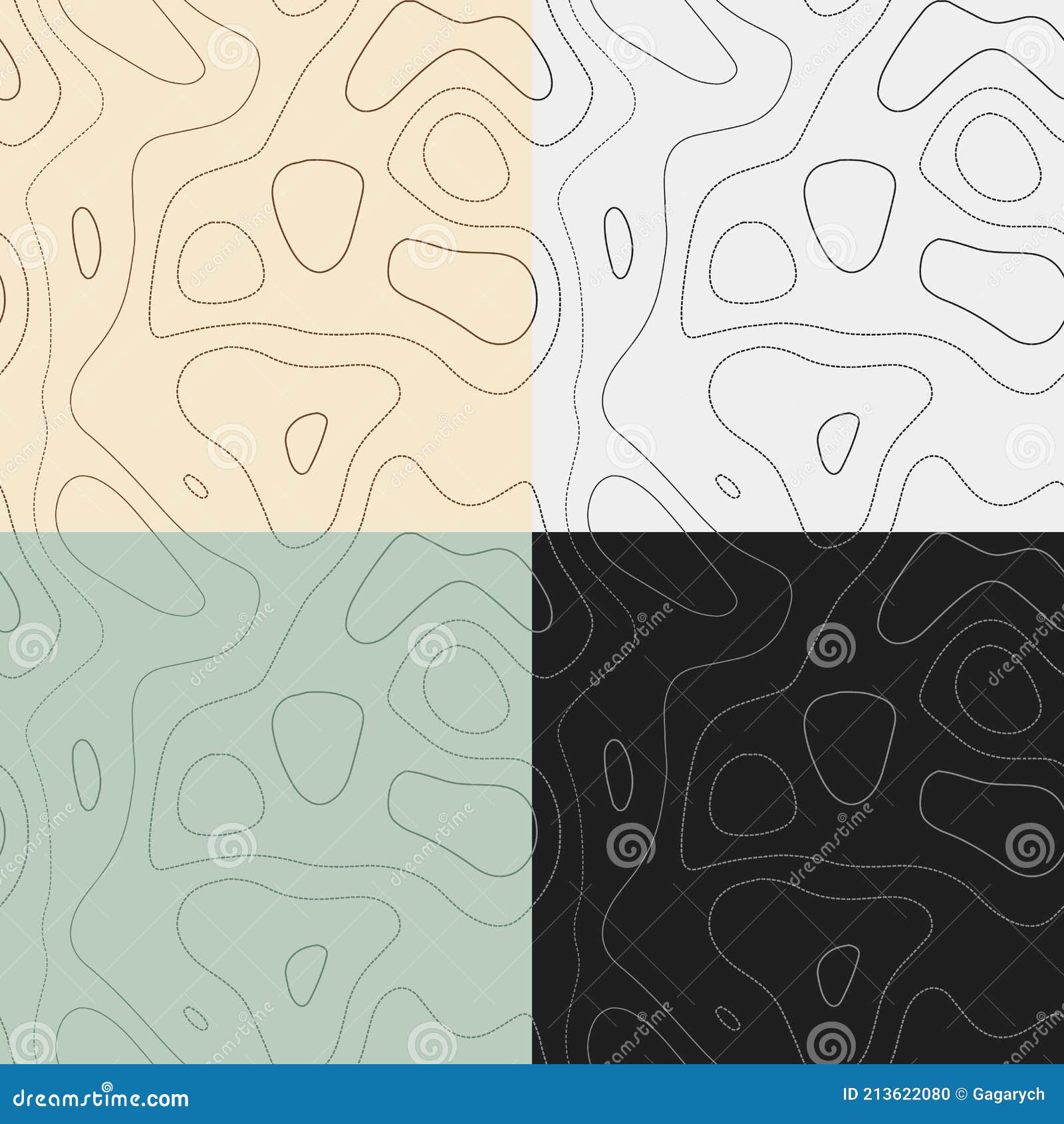 Topography Patterns. Cartoon Vector | CartoonDealer.com #213146657