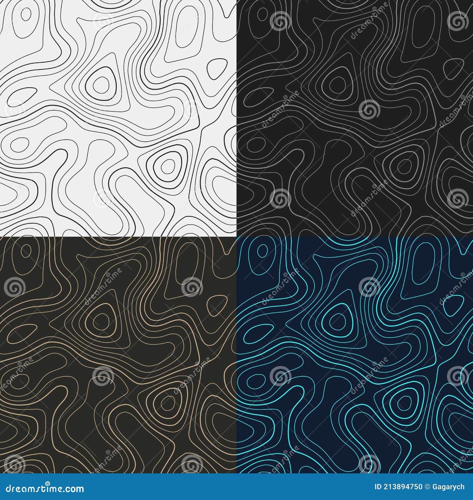 Topography patterns. stock vector. Illustration of grid - 213894750