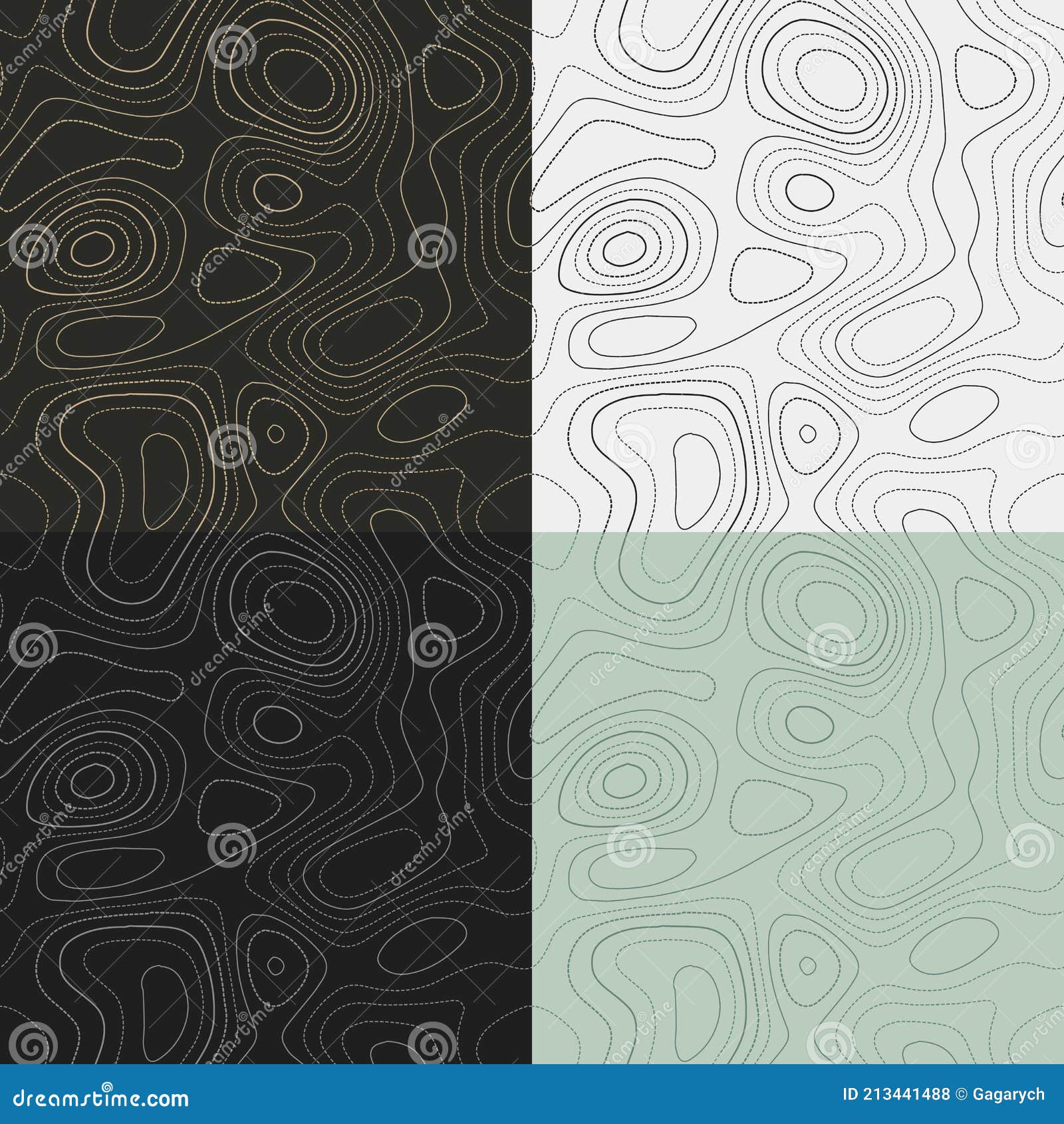 Topography Patterns. Cartoon Vector | CartoonDealer.com #210461875