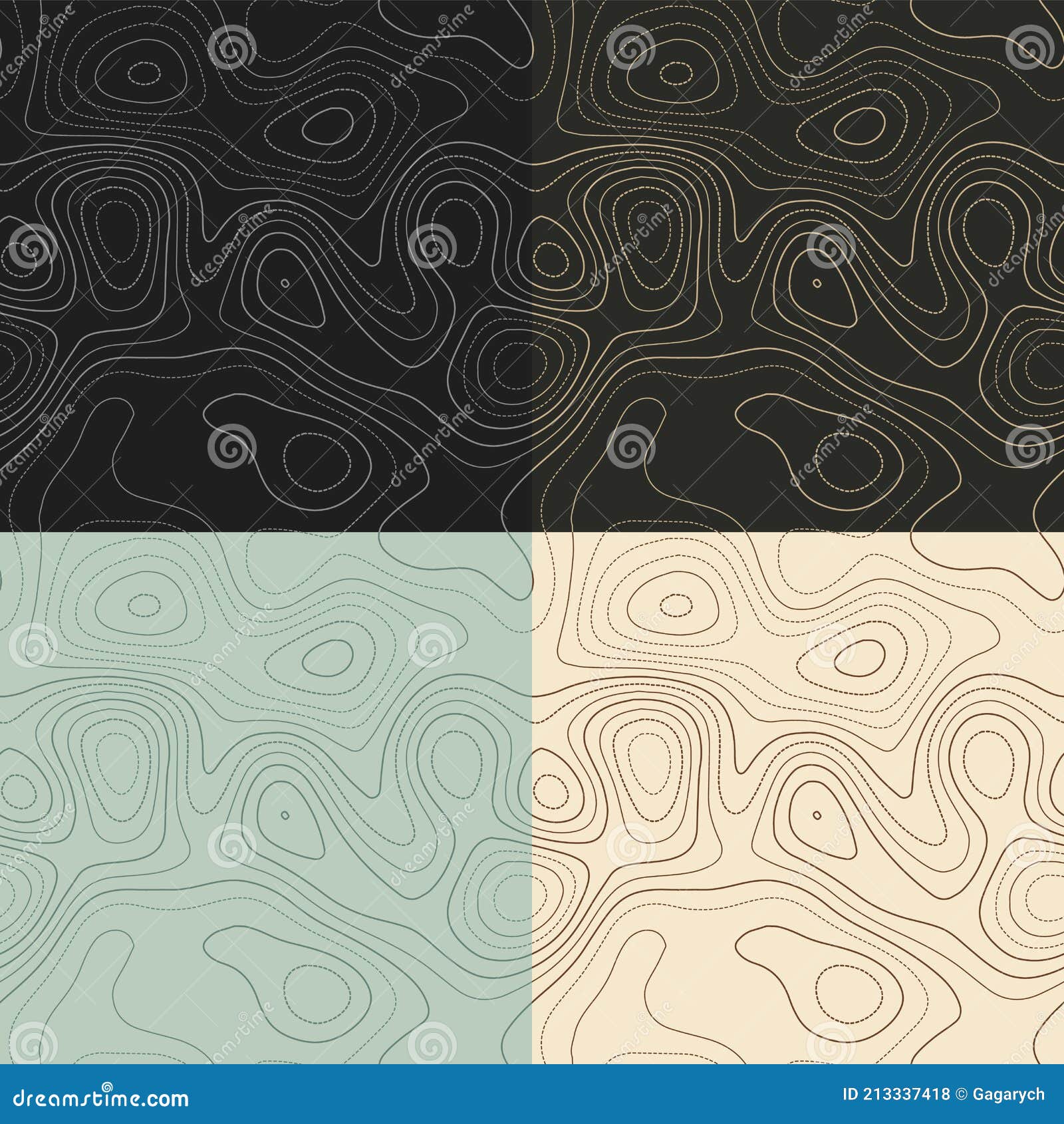 Topography patterns. stock vector. Illustration of repeated - 213337418