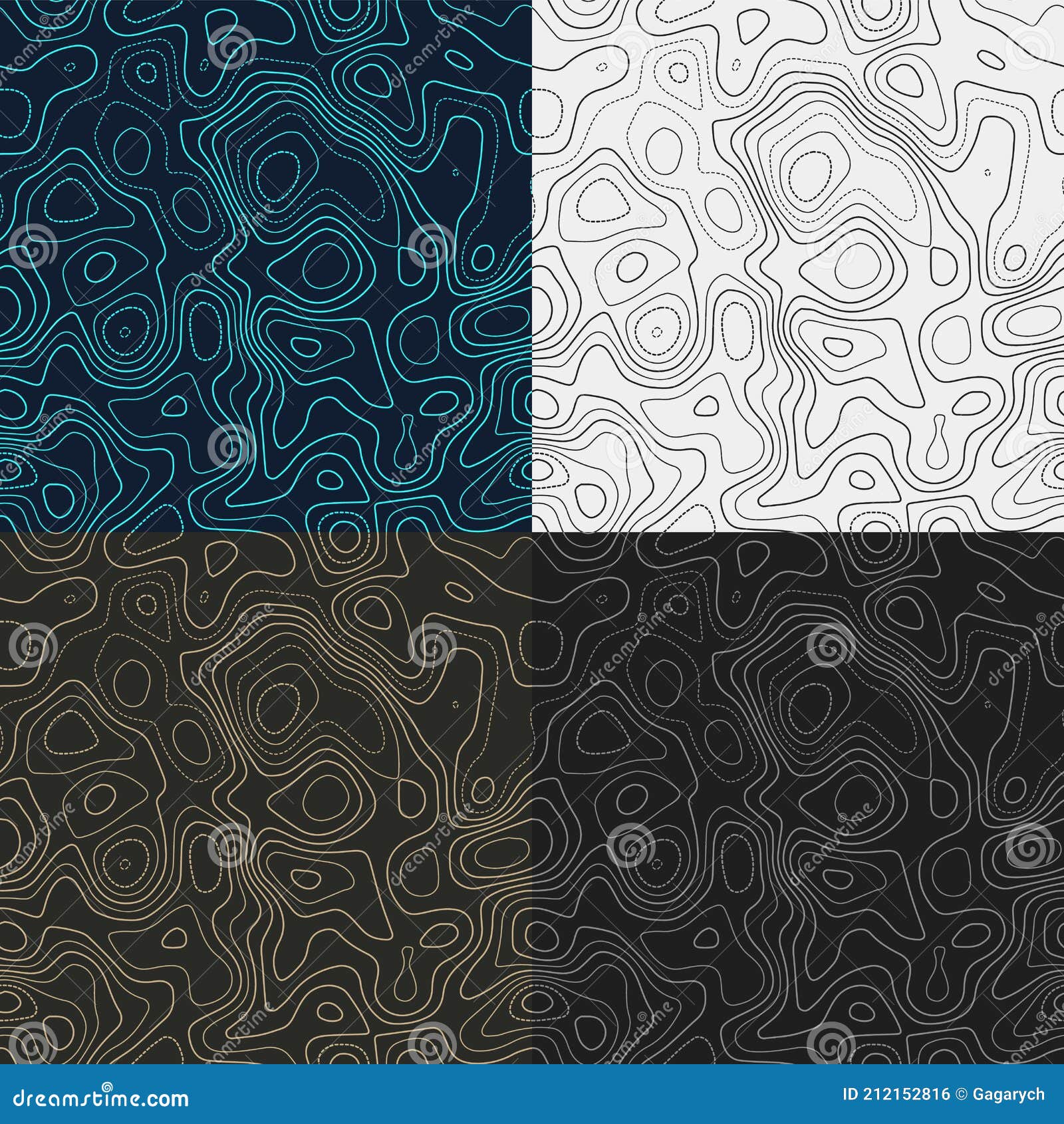 Topography patterns. stock vector. Illustration of geography - 212152816