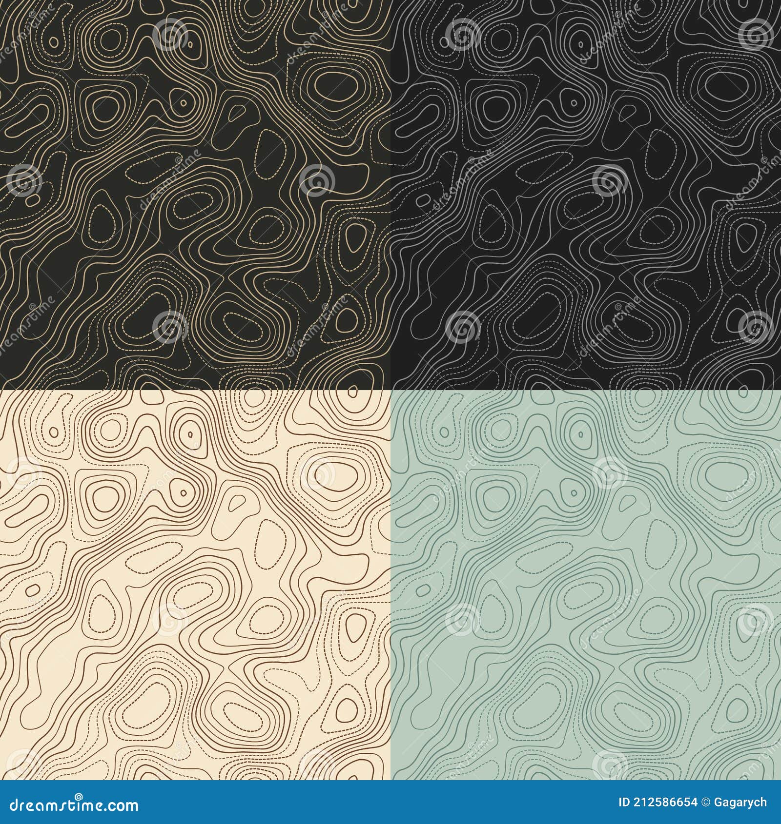 Topography patterns. stock vector. Illustration of artistic - 212586654