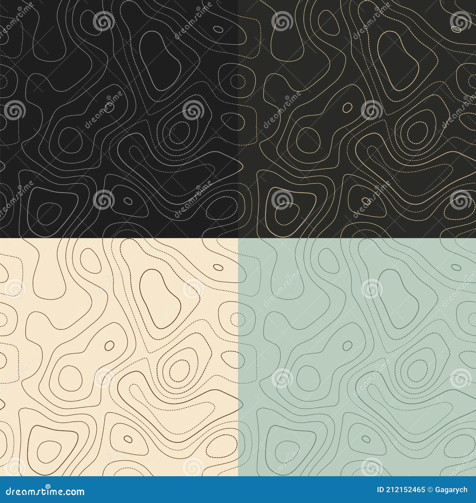 Topography patterns. stock vector. Illustration of geography - 212152465