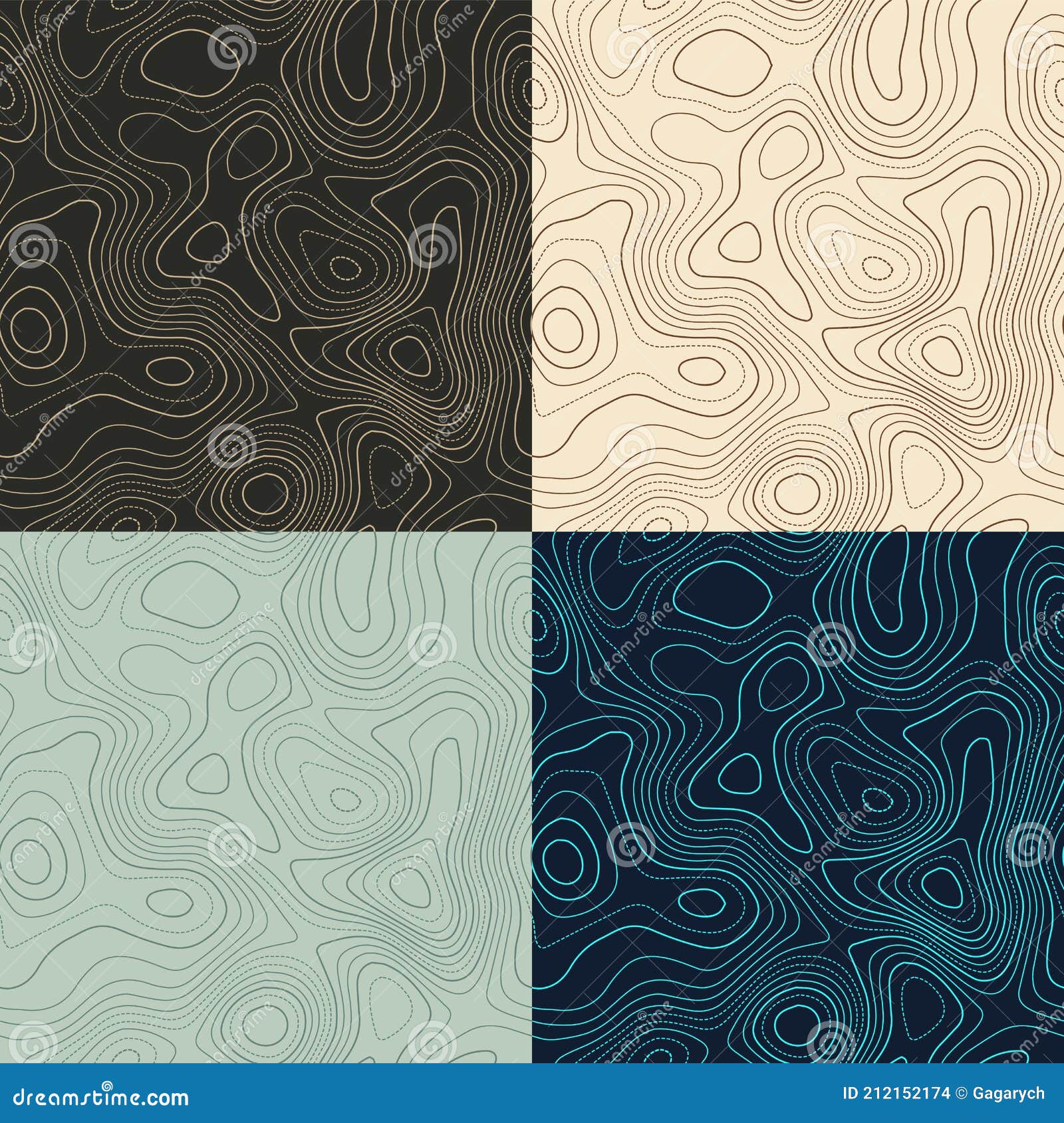 Topography Patterns. Cartoon Vector | CartoonDealer.com #213146657