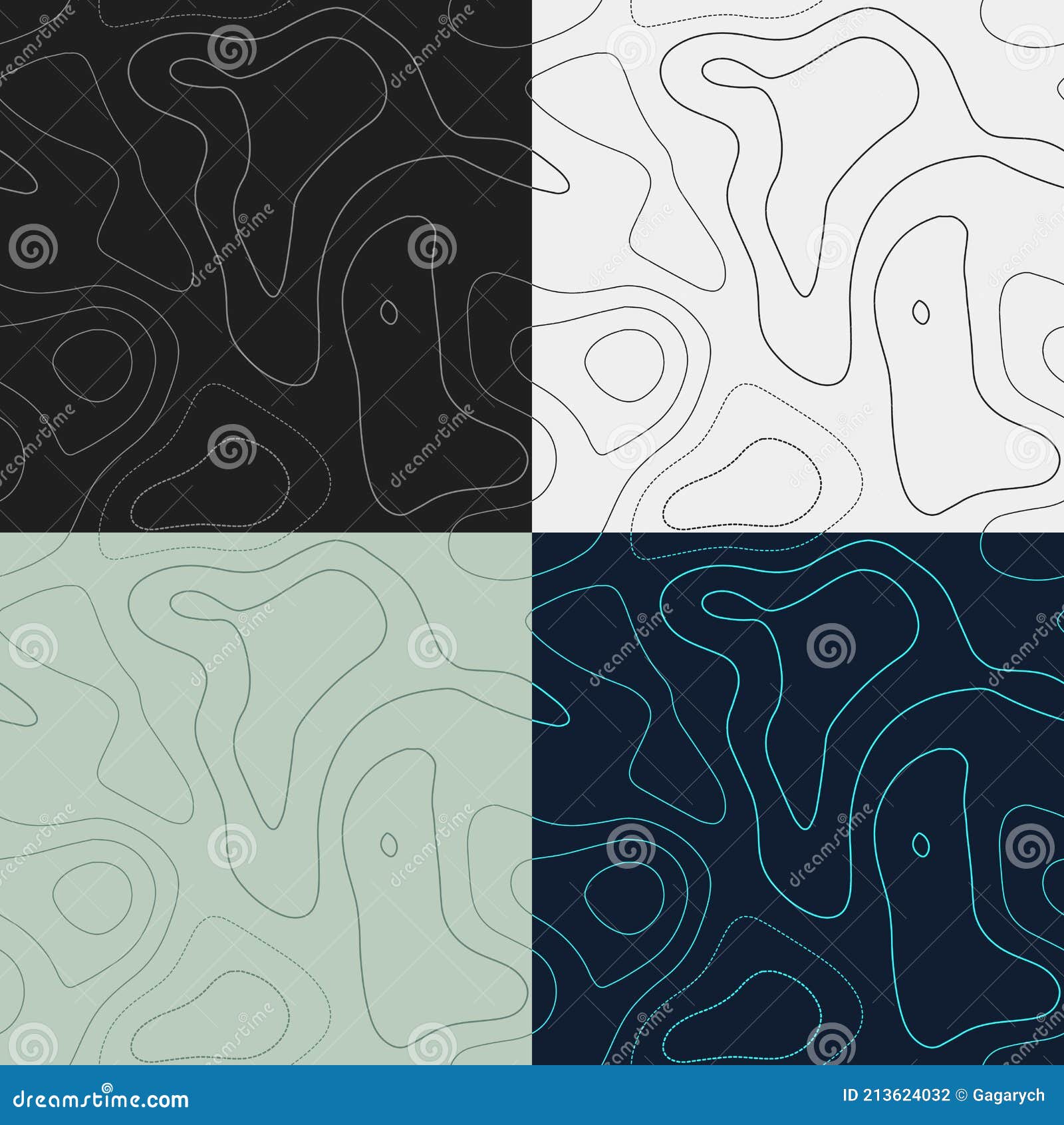 Topography patterns. stock vector. Illustration of geography - 213624032