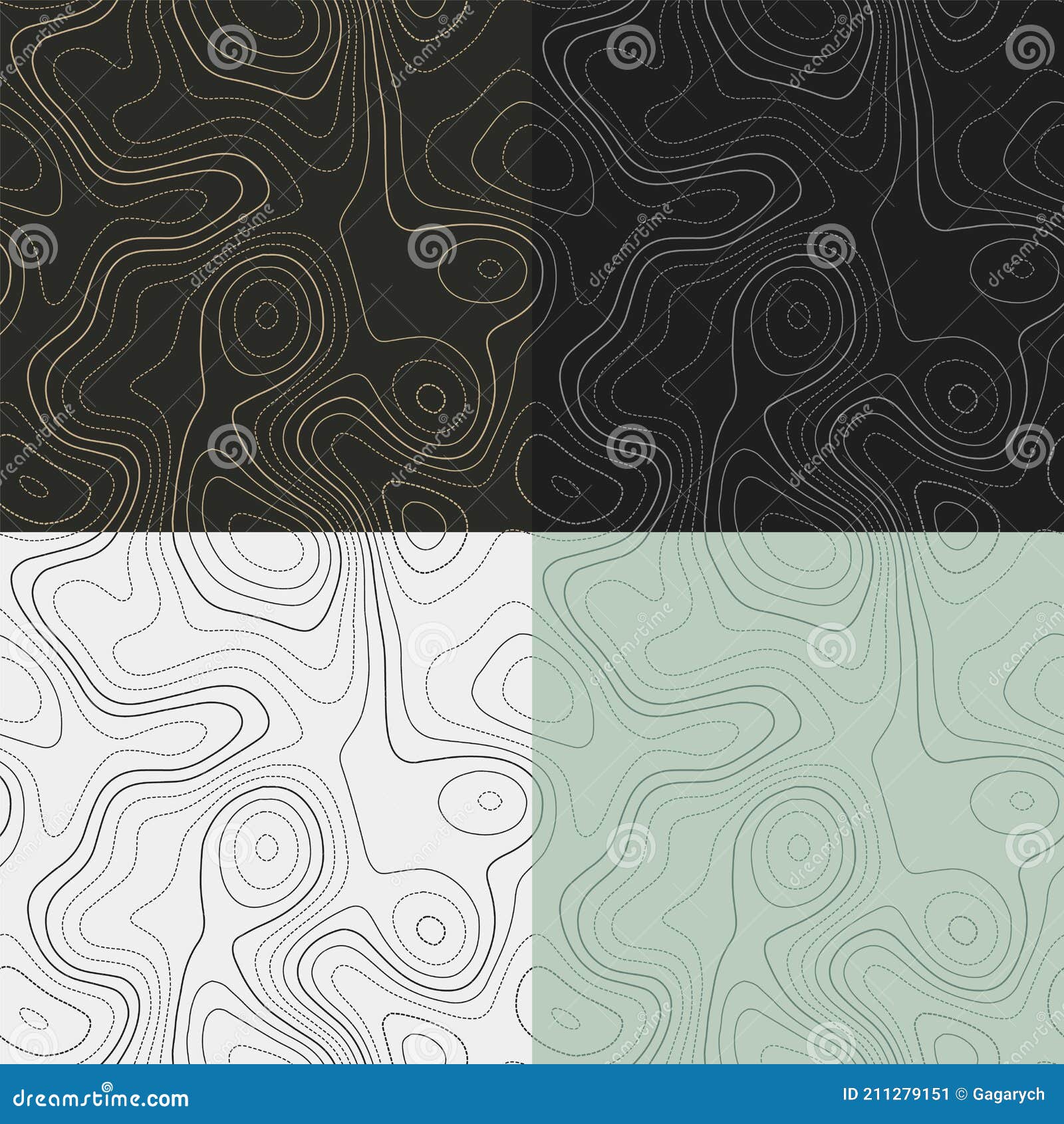 Topography patterns. stock vector. Illustration of chart - 211279151