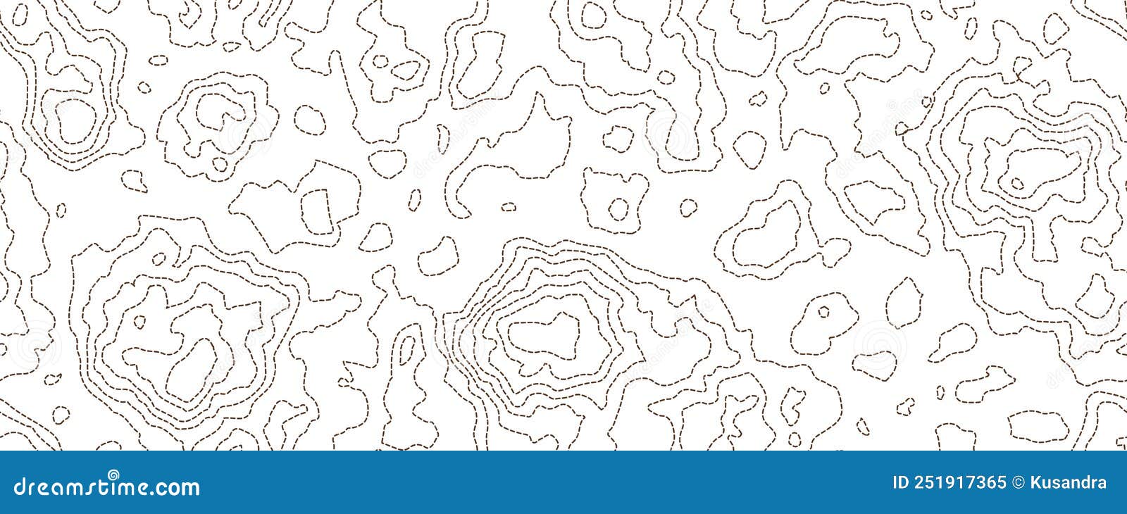 Topography White Map Seamless Pattern with Dotted and Solid Lines Stock ...