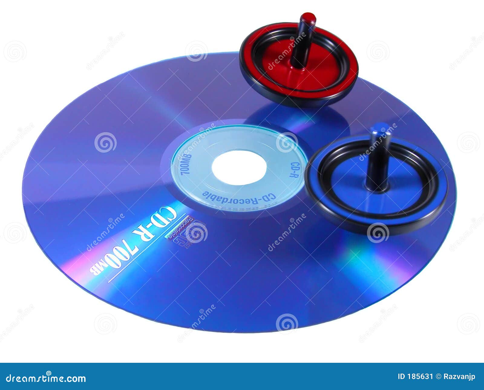 Tops on the CD stock image. Image of office, cmcdthnrzjp - 185631