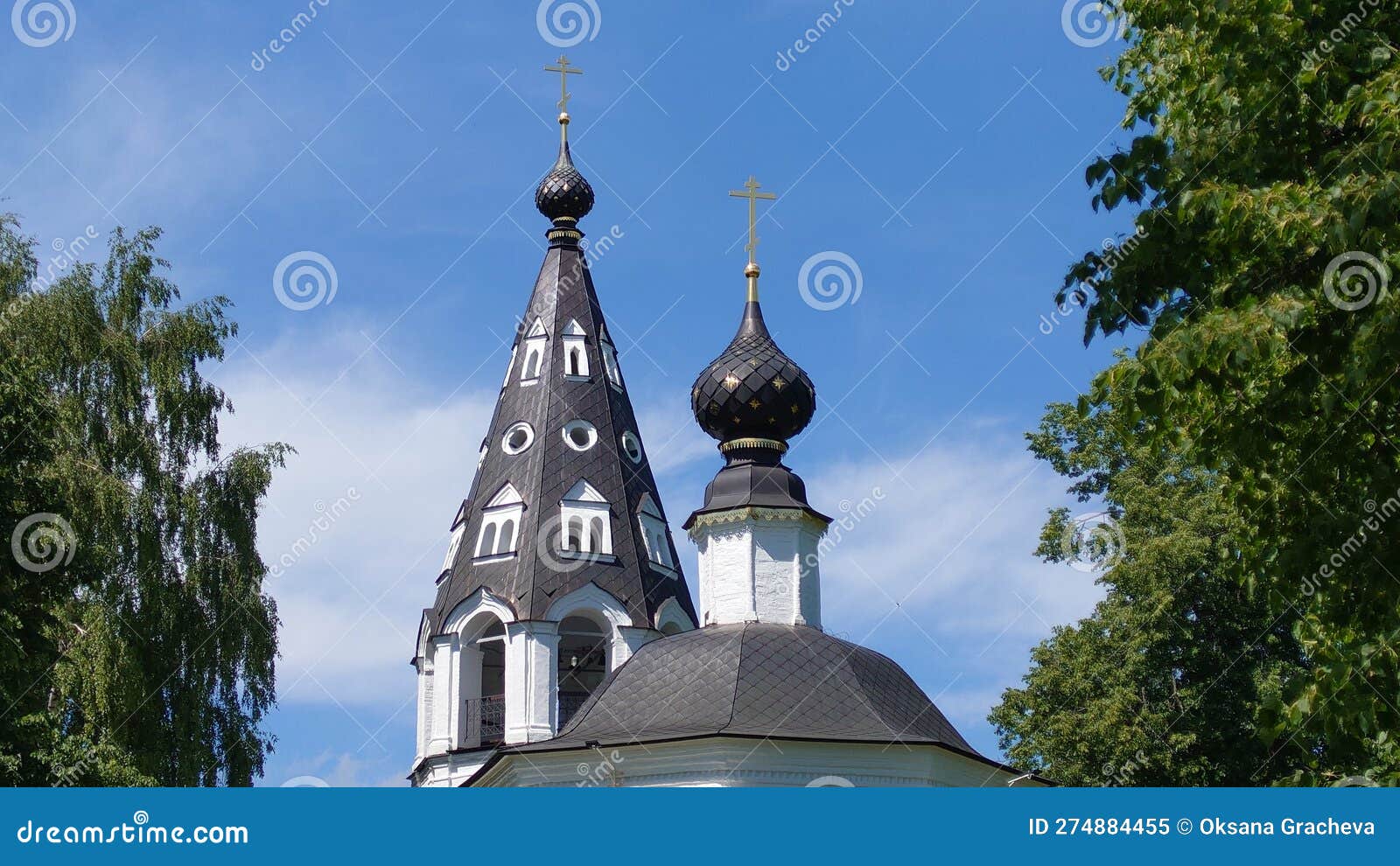 Tops of Churches. Orthodox Churches. Architecture Stock Image - Image ...