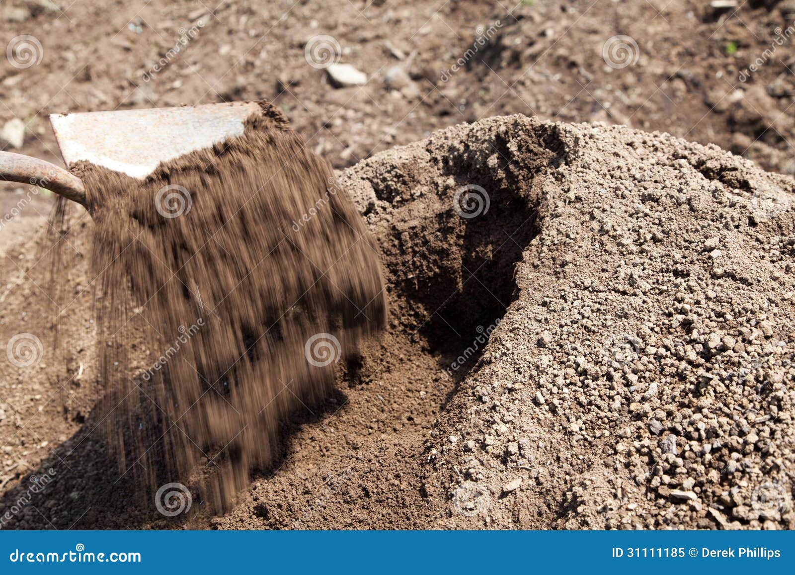 Topsoil Being Turned with a Spade Stock Image - Image of farm, spade ...