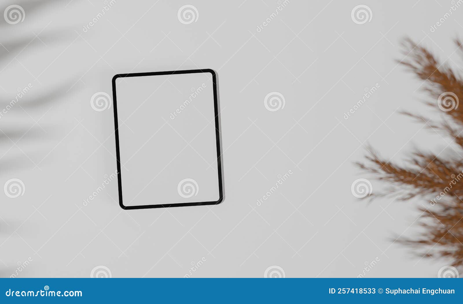 Topview With Colorful Background Snd Tree Stand Or Podium On ...