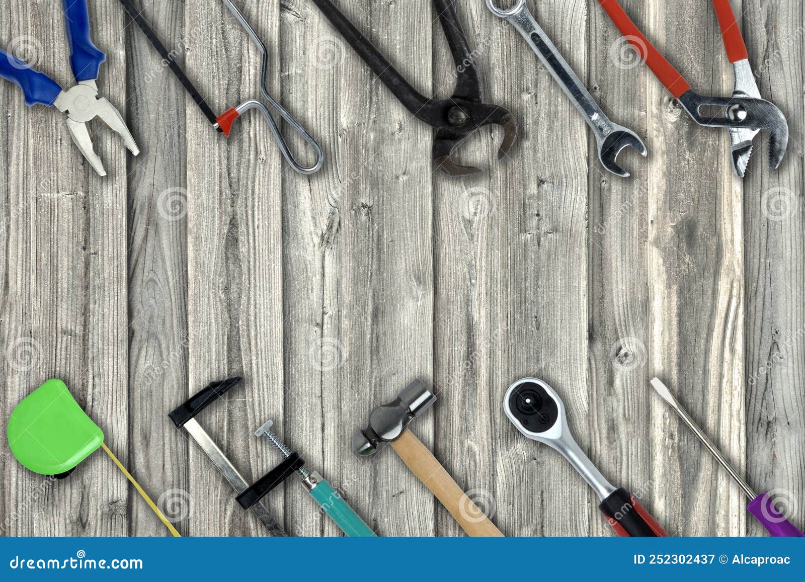 Work Tools Set stock image. Image of tape, tools, craft - 252302437