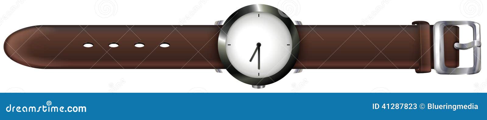 A topview of a watch stock vector. Illustration of drawing - 41287823