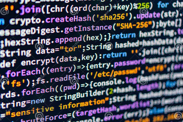 Tor. Image of a Close-up View of a Computer Screen Displaying ...