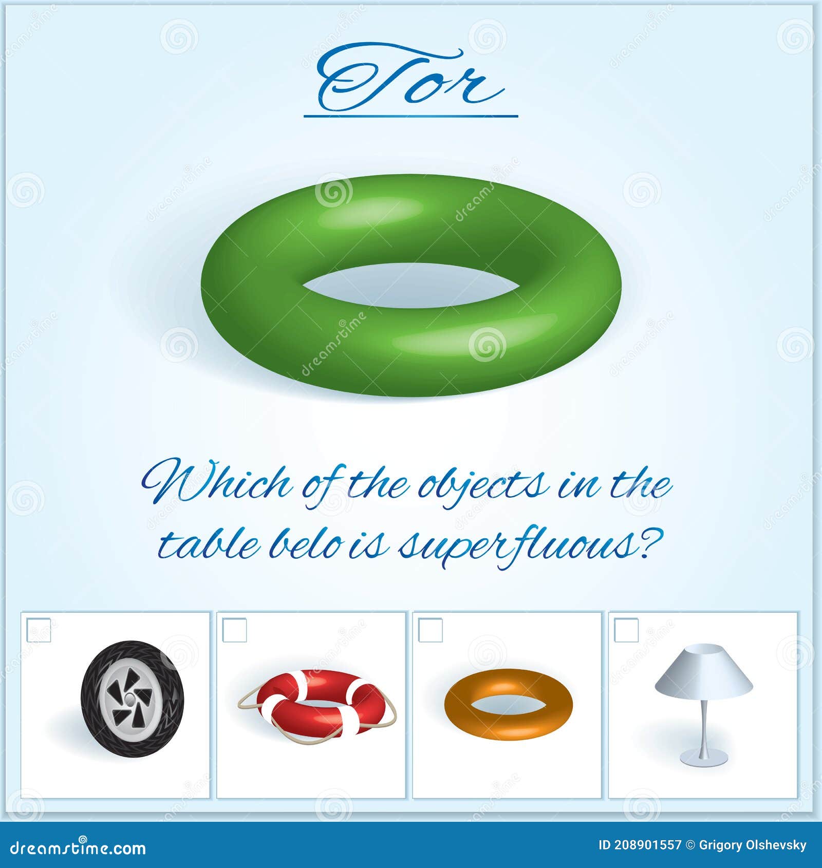 Tor. Image of Volumetric Geometrical Figure with Examples of Such ...