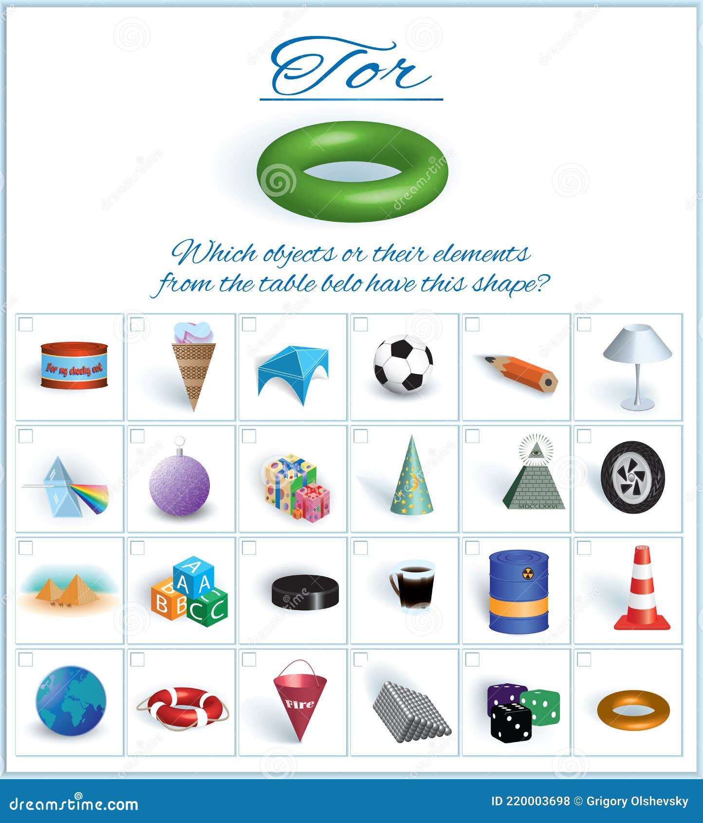 Tor. Image of Volumetric Geometrical Figure with Examples of Such ...