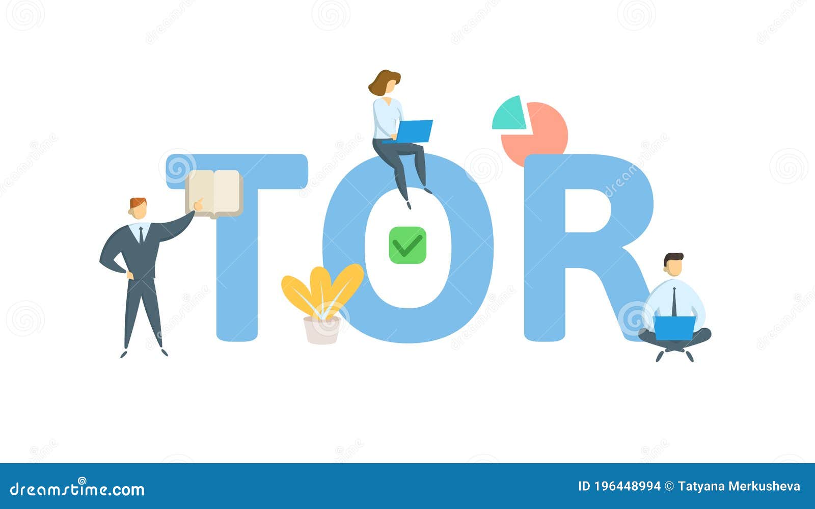 TOR - Term Of Reference Acronym Business Concept Background. Vector ...