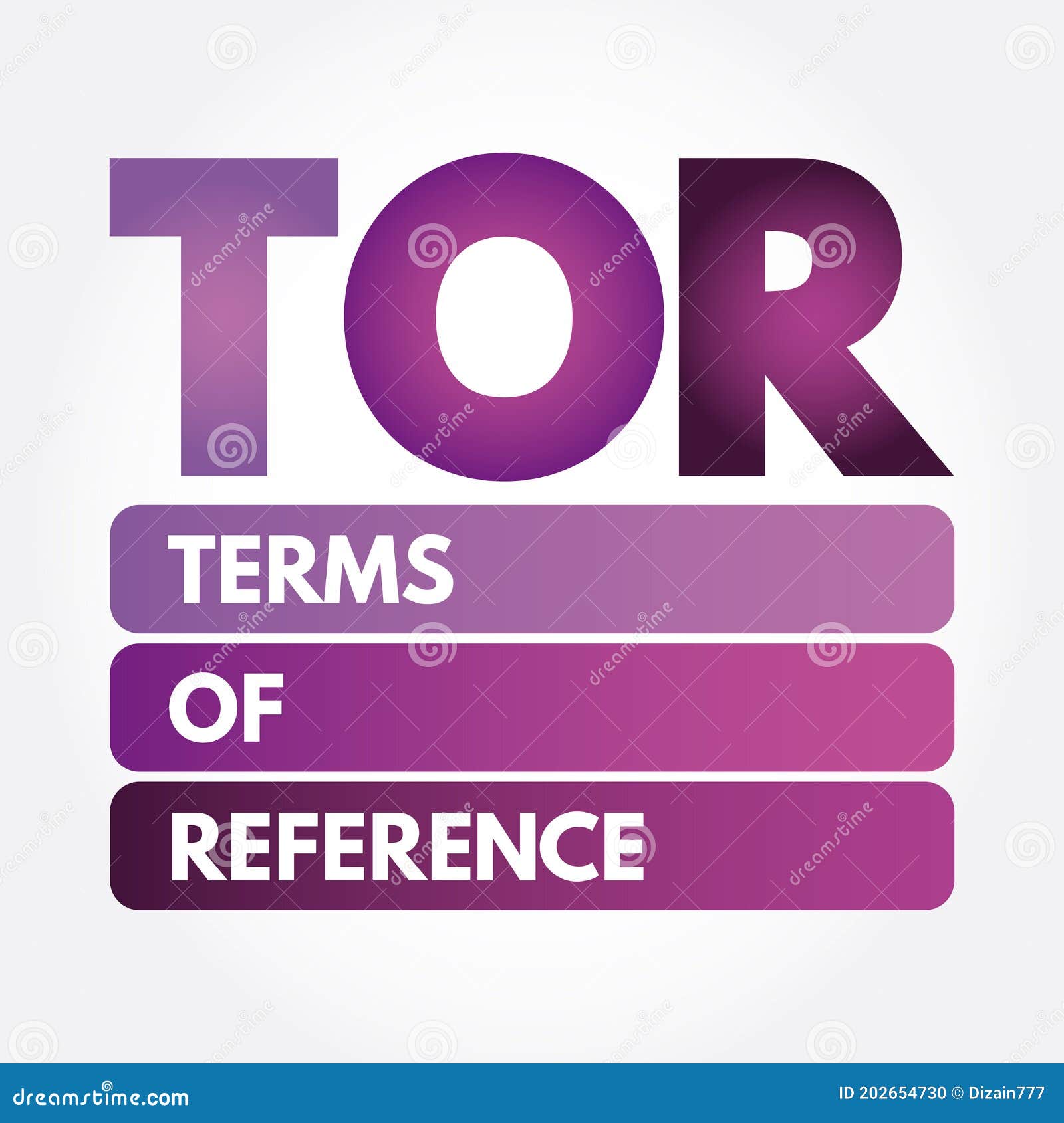 TOR - Terms of Reference Acronym Stock Illustration - Illustration of ...