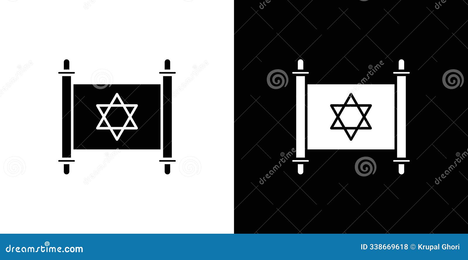 Torah Icon Art Design Illustration Stock Vector - Illustration of ...