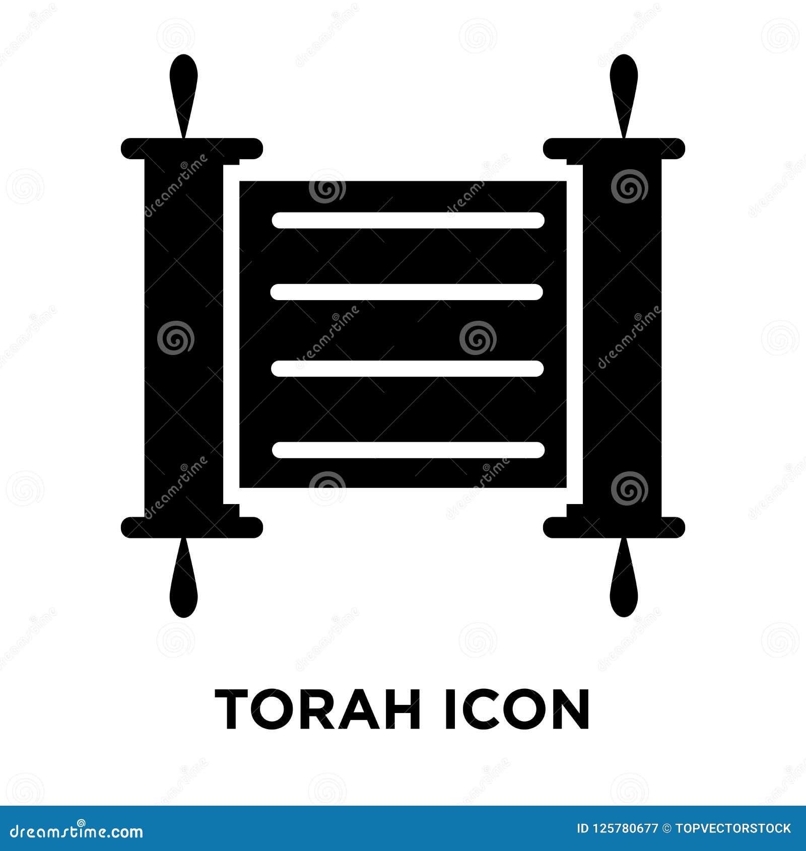 Torah Icon Vector Isolated on White Background, Logo Concept of Stock ...