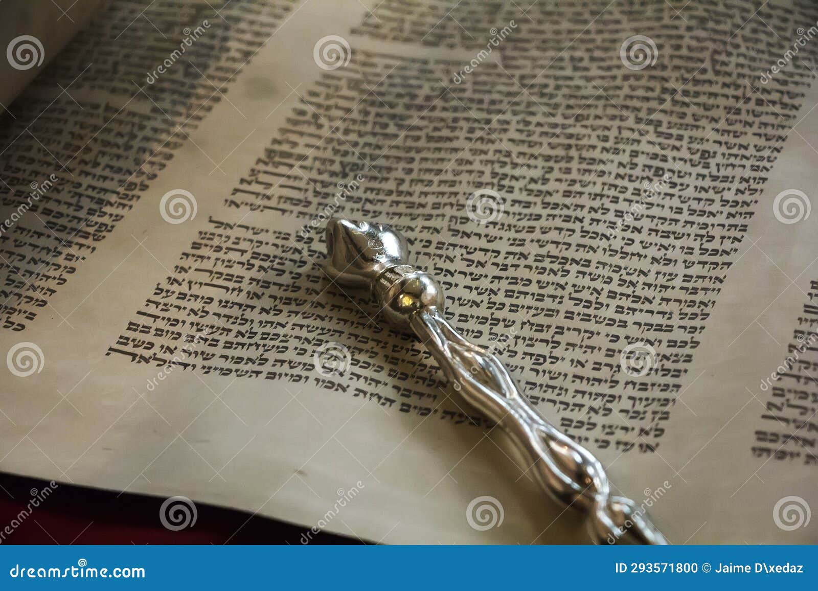 Torah Pointer or Yad, Jewish Ritual Pointer Stock Photo - Image of ...