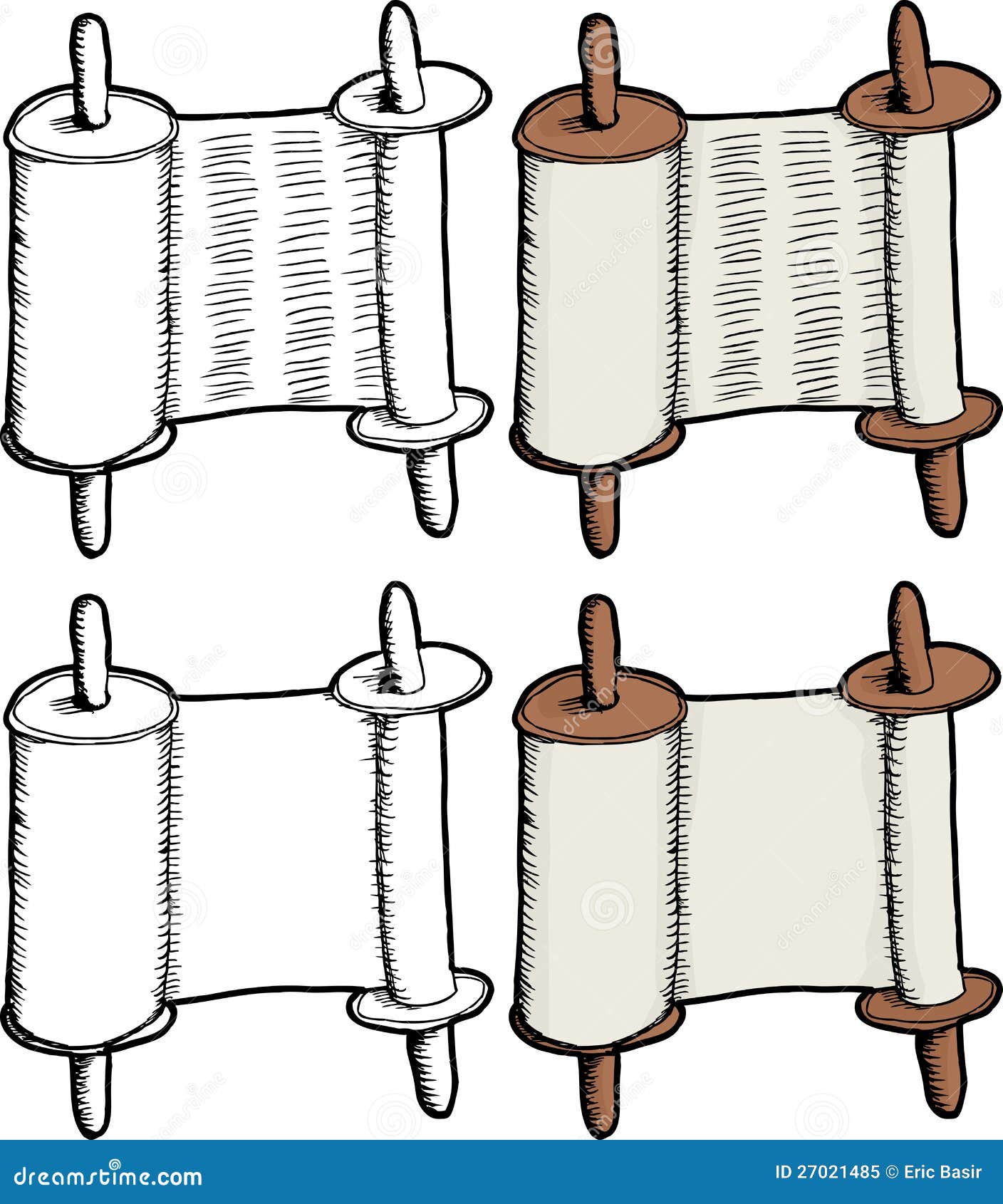 Torah Scroll stock illustration. Illustration of ancient - 27021485