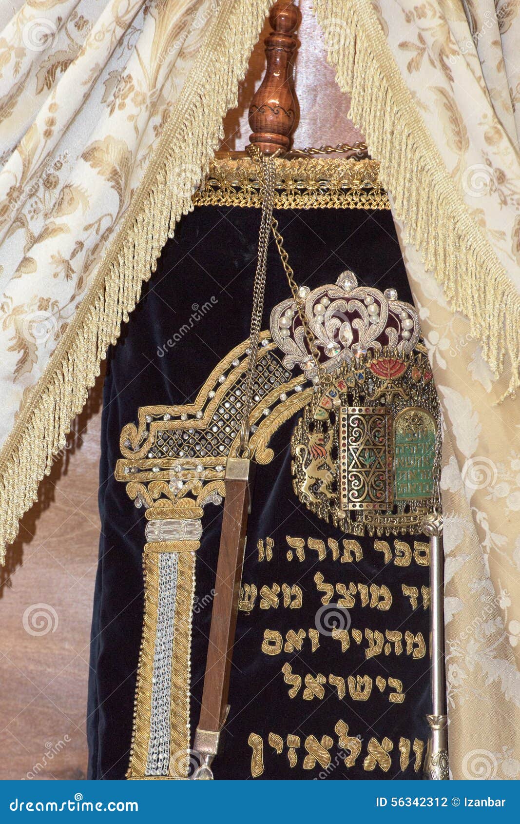 Torah scroll book close up stock photo. Image of original - 56342312