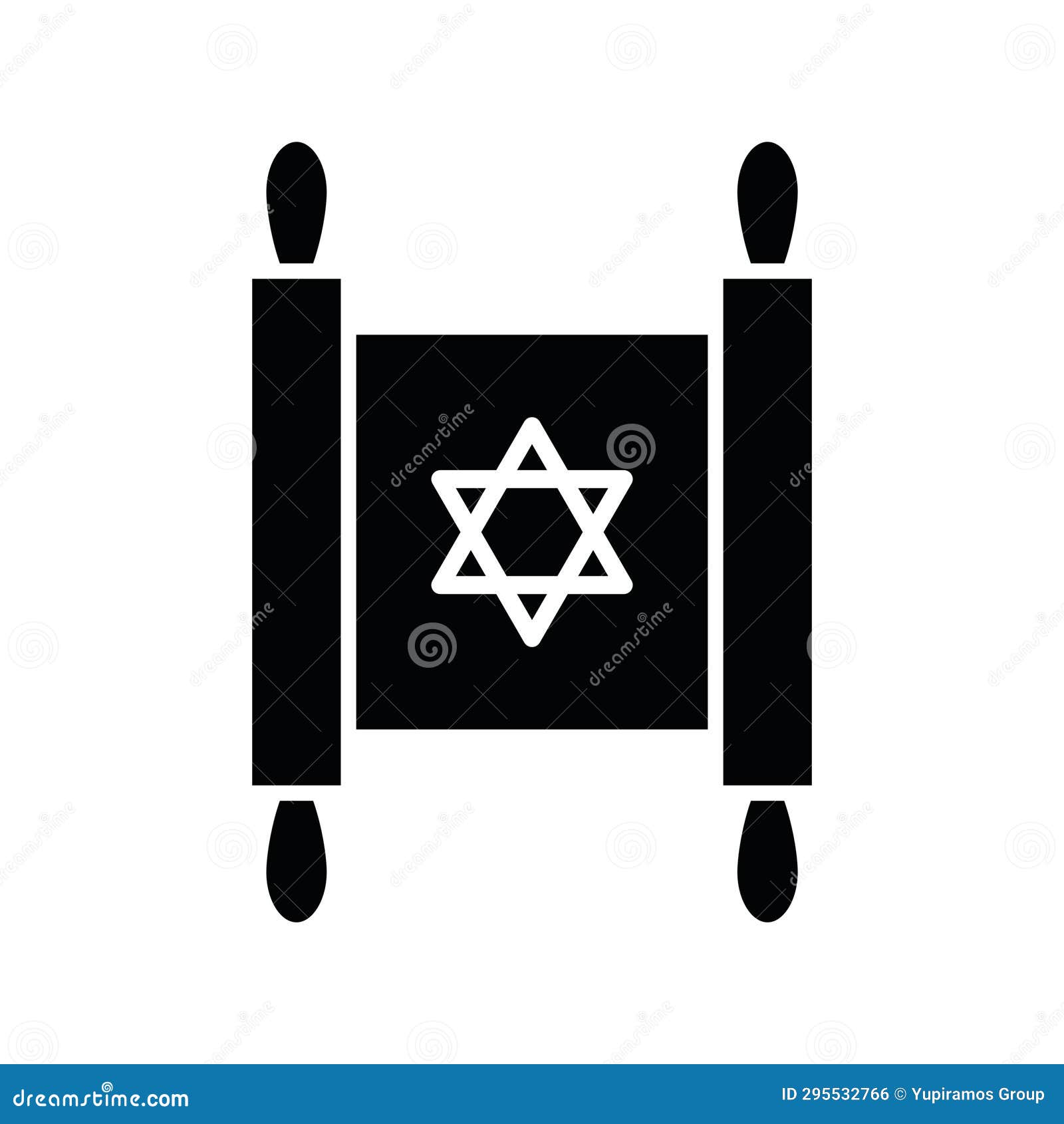 Torah scroll icon stock vector. Illustration of bible - 295532766