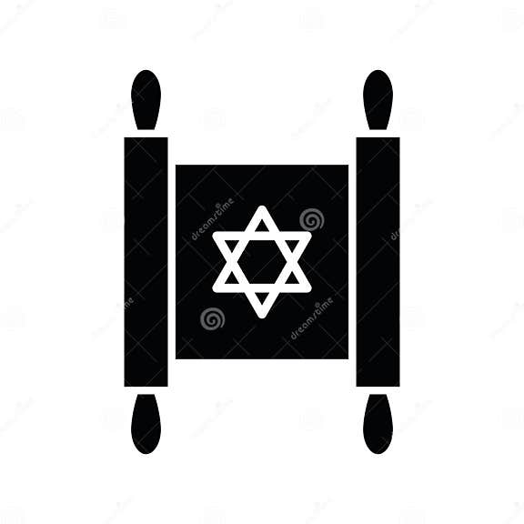 Torah scroll icon stock vector. Illustration of bible - 295532766