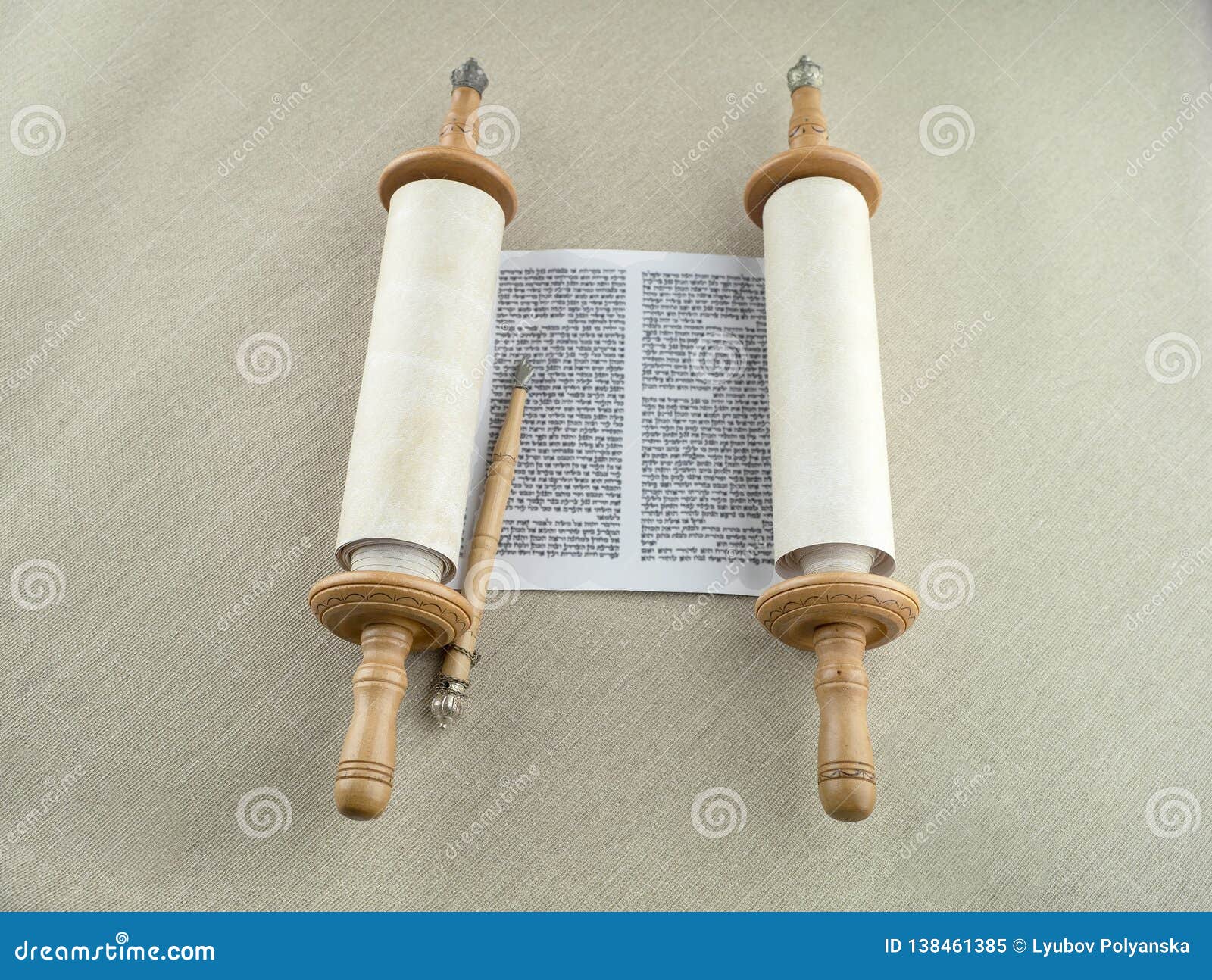 The Torah Scrolls are Deployed at the Flaxen Level. Stock Image - Image ...