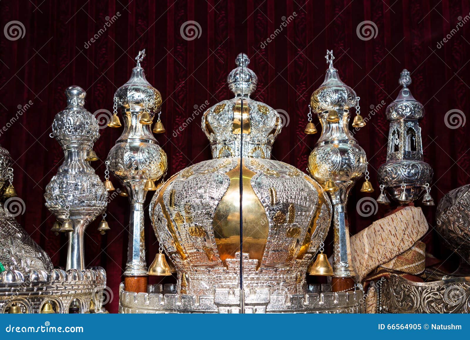 Torah Scrolls in the Synagogue Stock Image - Image of david, mitzvah ...