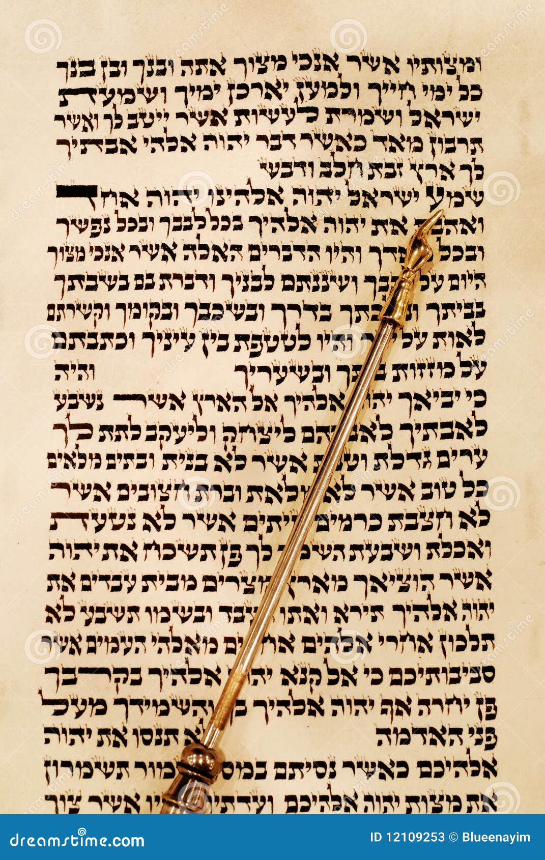 Torah and Yad Pointer stock image. Image of judaism, judaica - 12109253