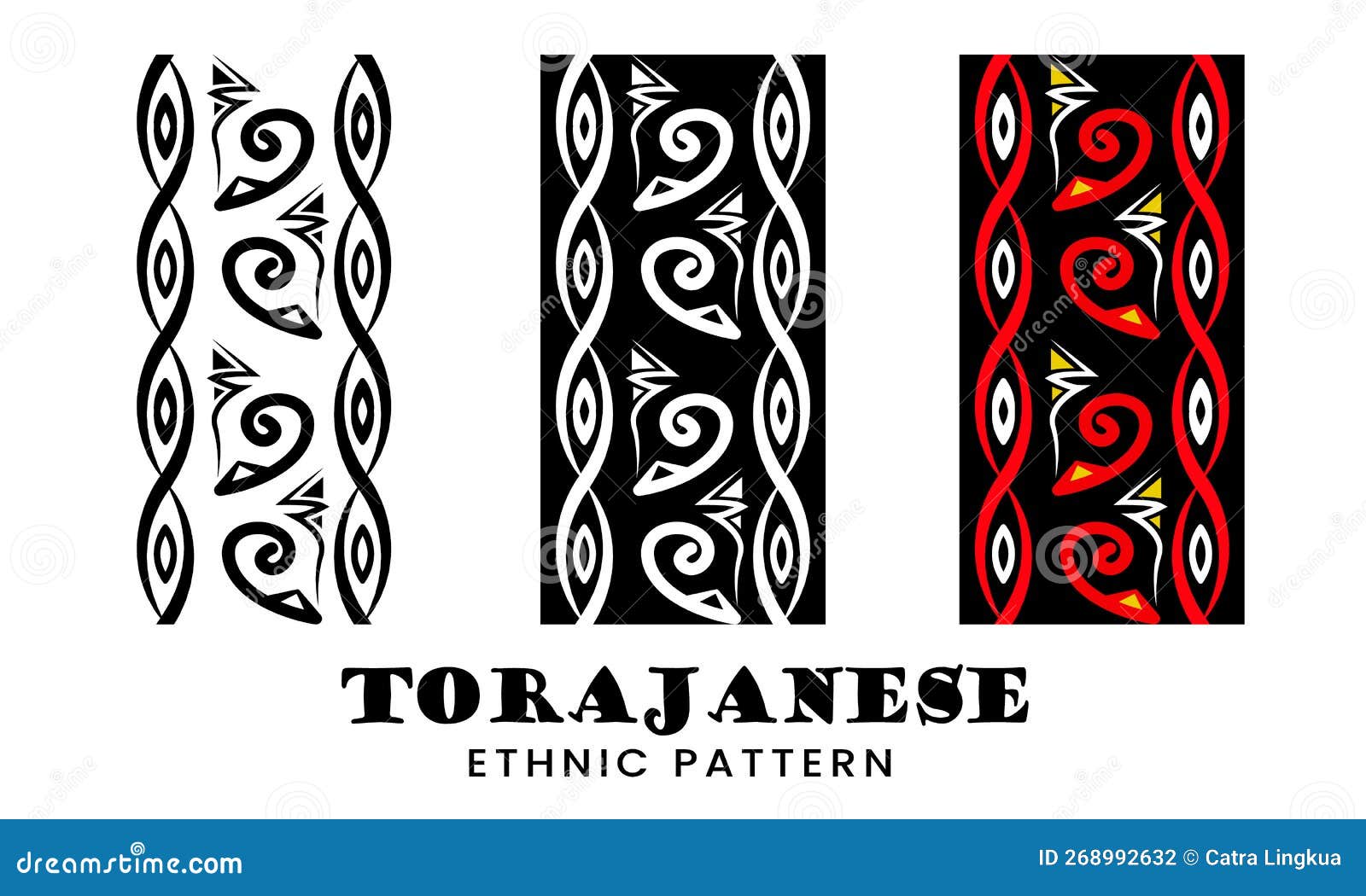 Toraja Ethnic Batik Pattern Vector. Stock Vector - Illustration of ...