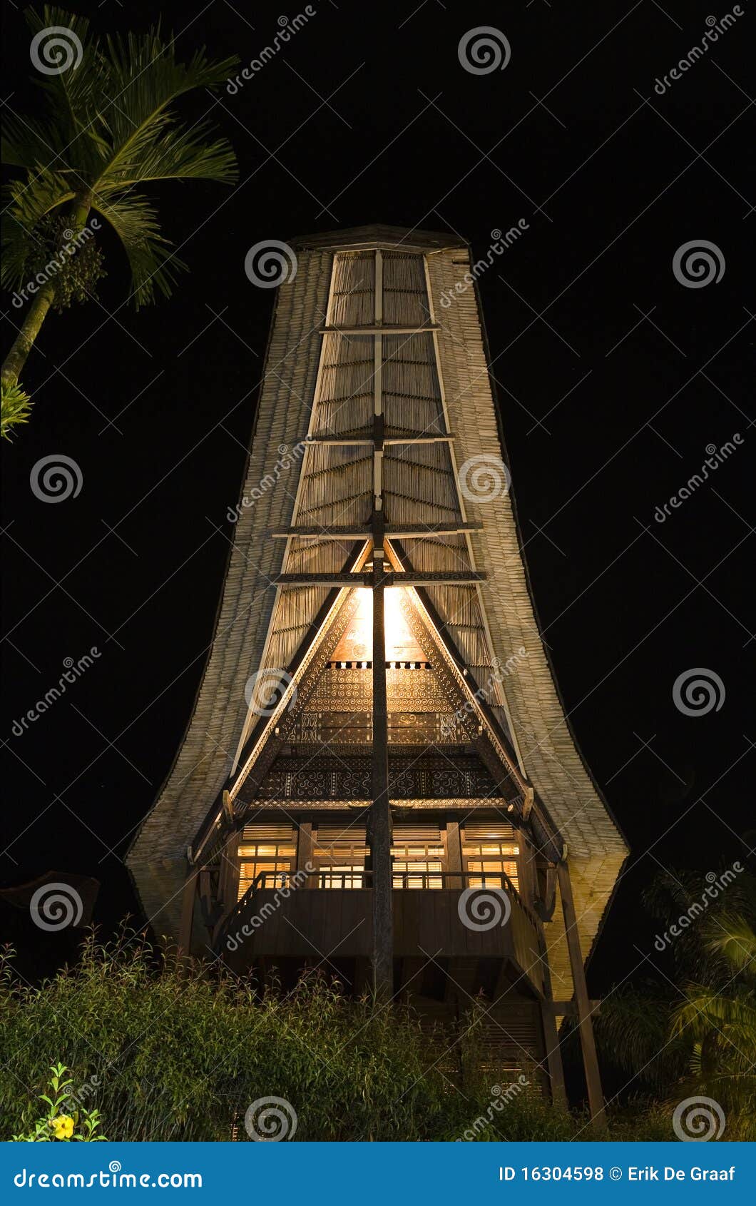Toraja house stock photo. Image of traditional, night - 16304598