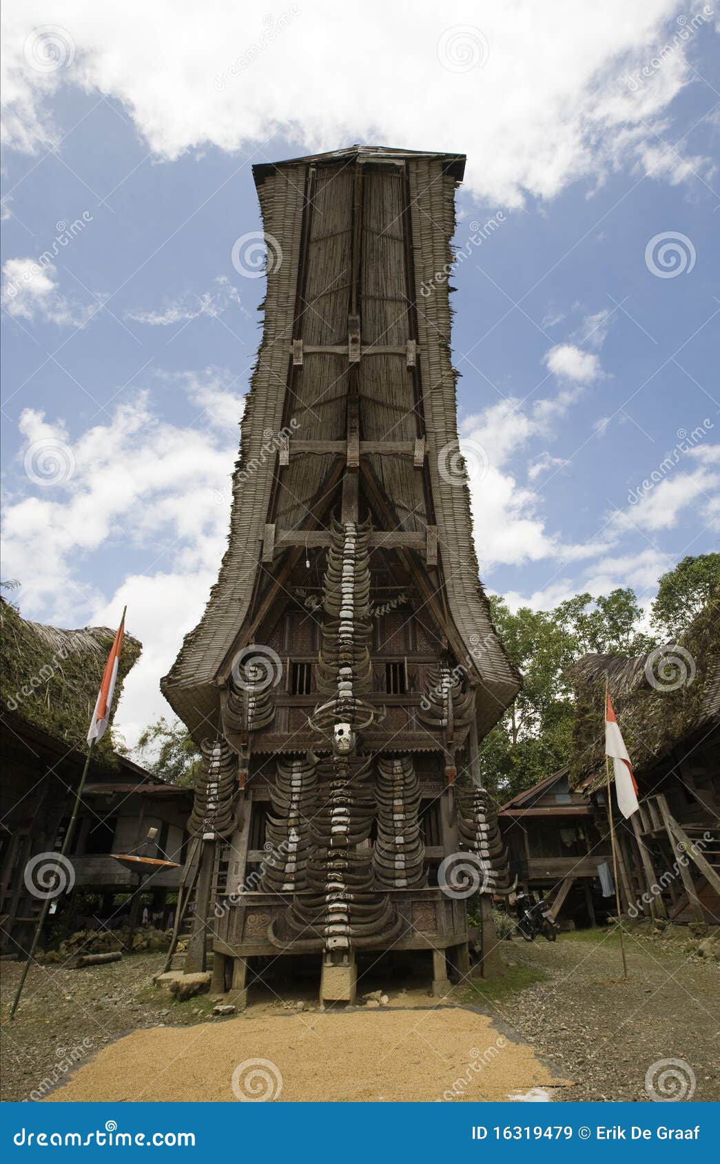Toraja house stock image. Image of famous, destination - 16319479