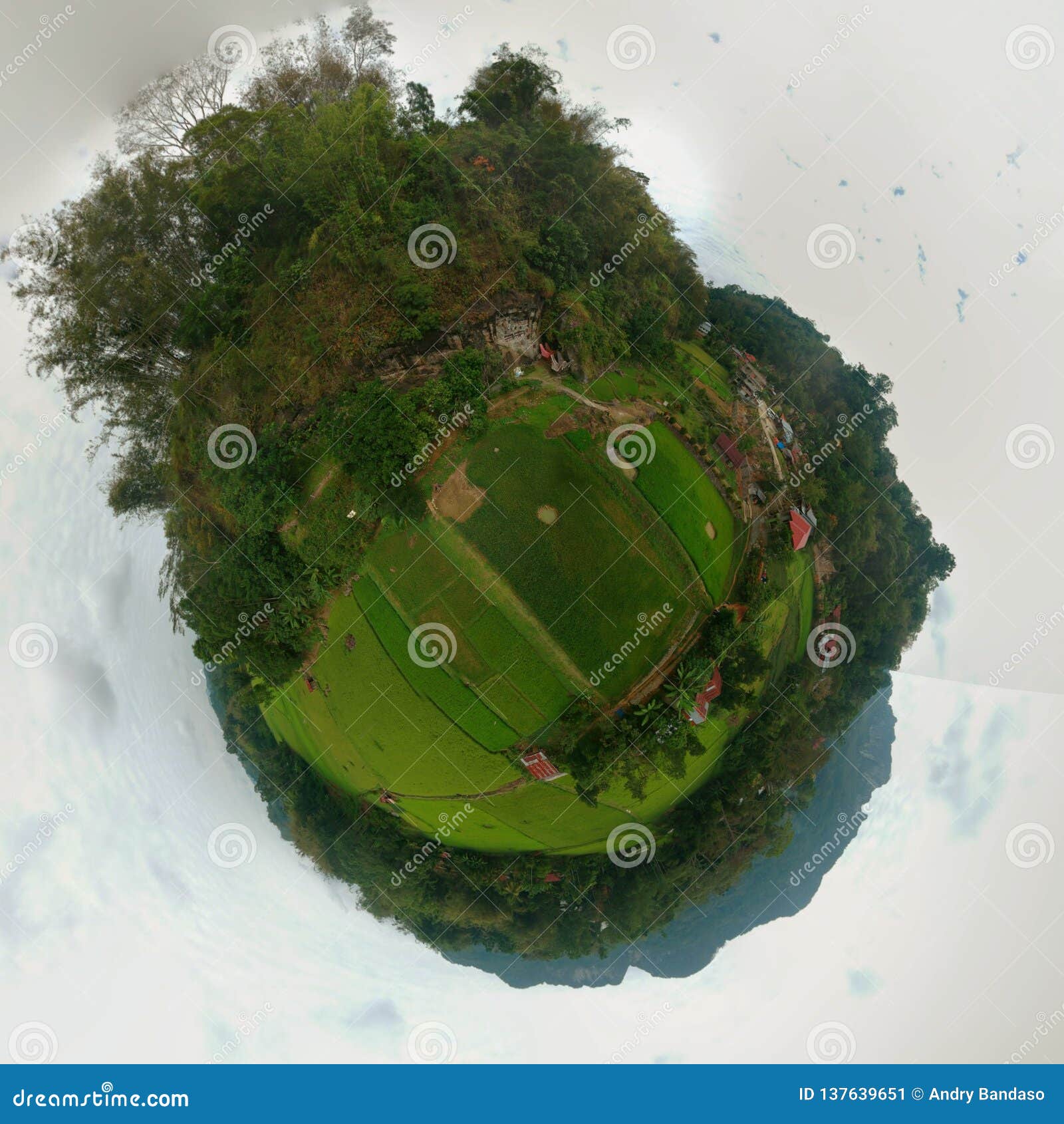 360 View of the Lemo Site of Toraja Stock Image - Image of burial, site ...