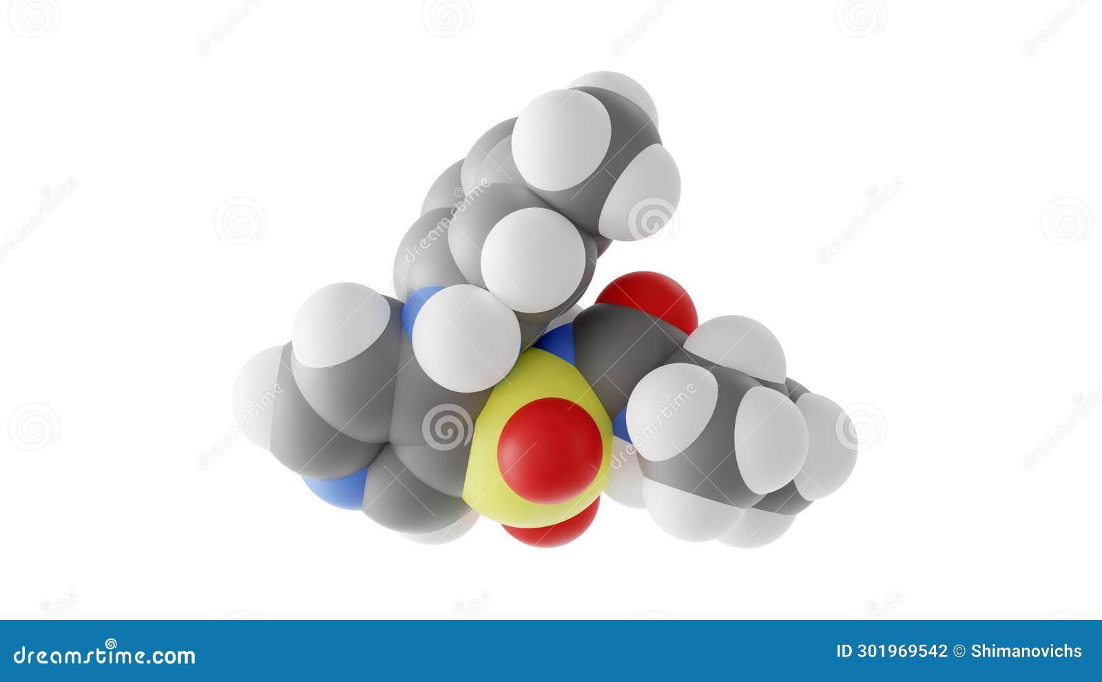 Torasemide Molecule, Loop Diuretics, Molecular Structure, Isolated 3d ...