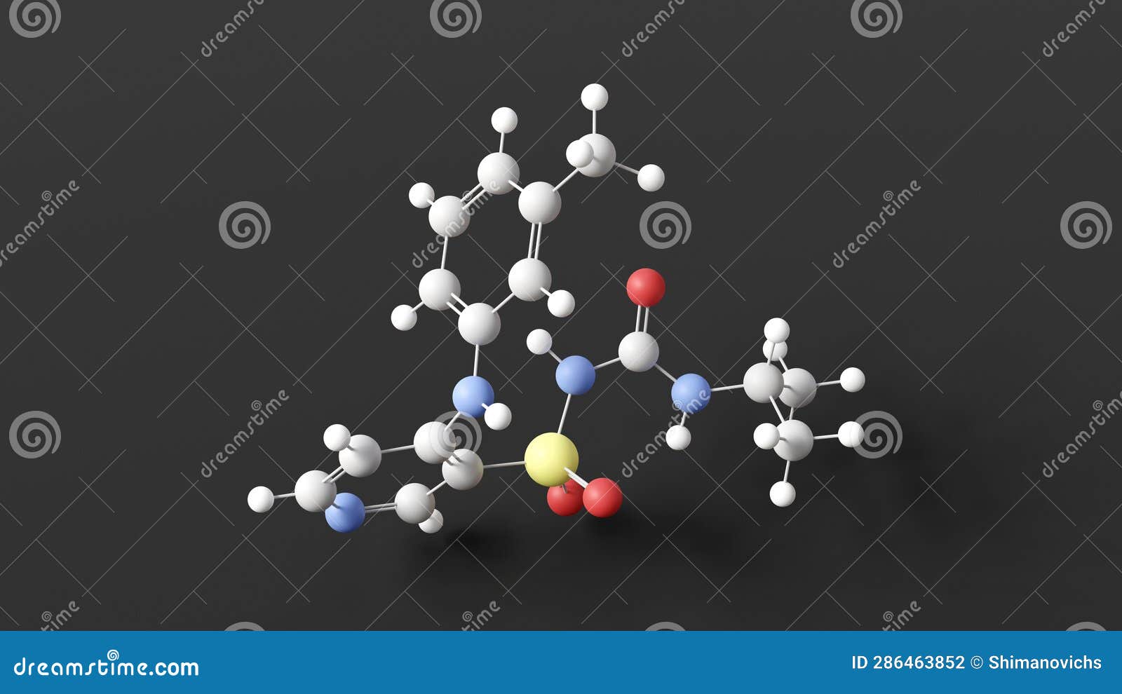 Torasemide Molecule, Molecular Structure, Loop Diuretics, Ball and ...