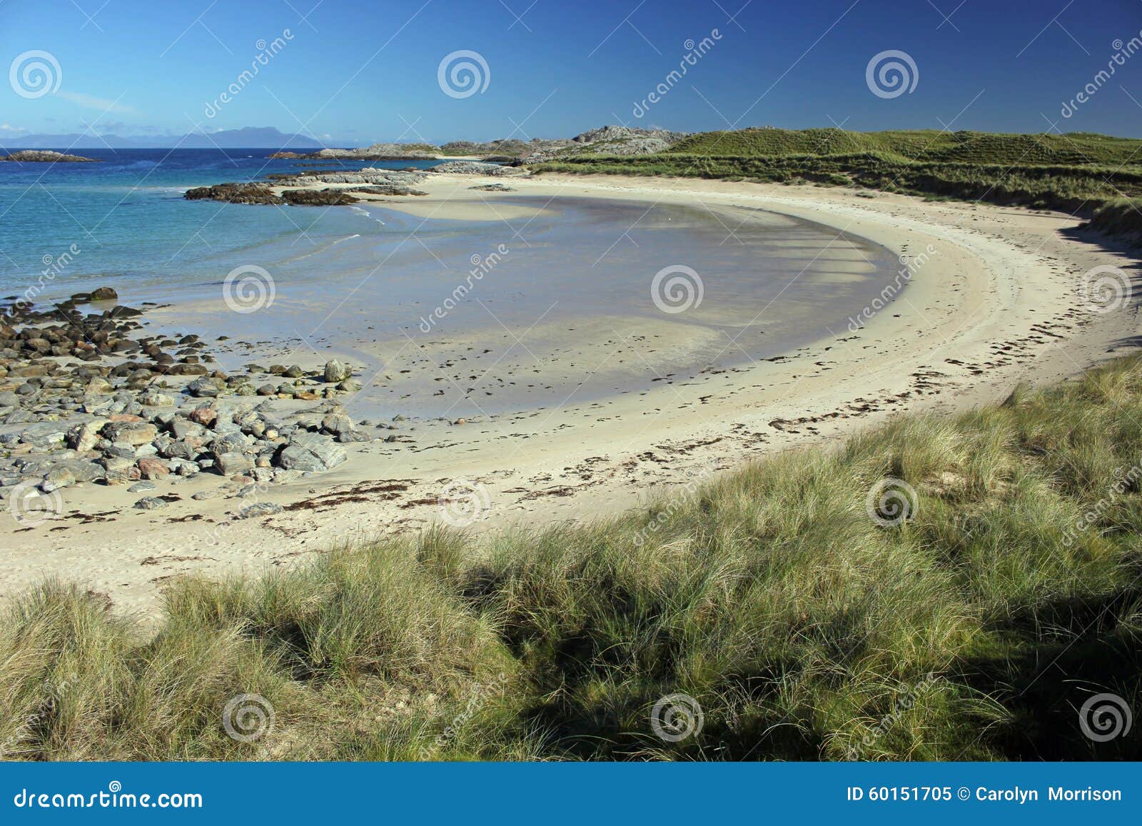 Torastan Beach, Isle of Coll Stock Image - Image of cloud, scotland ...