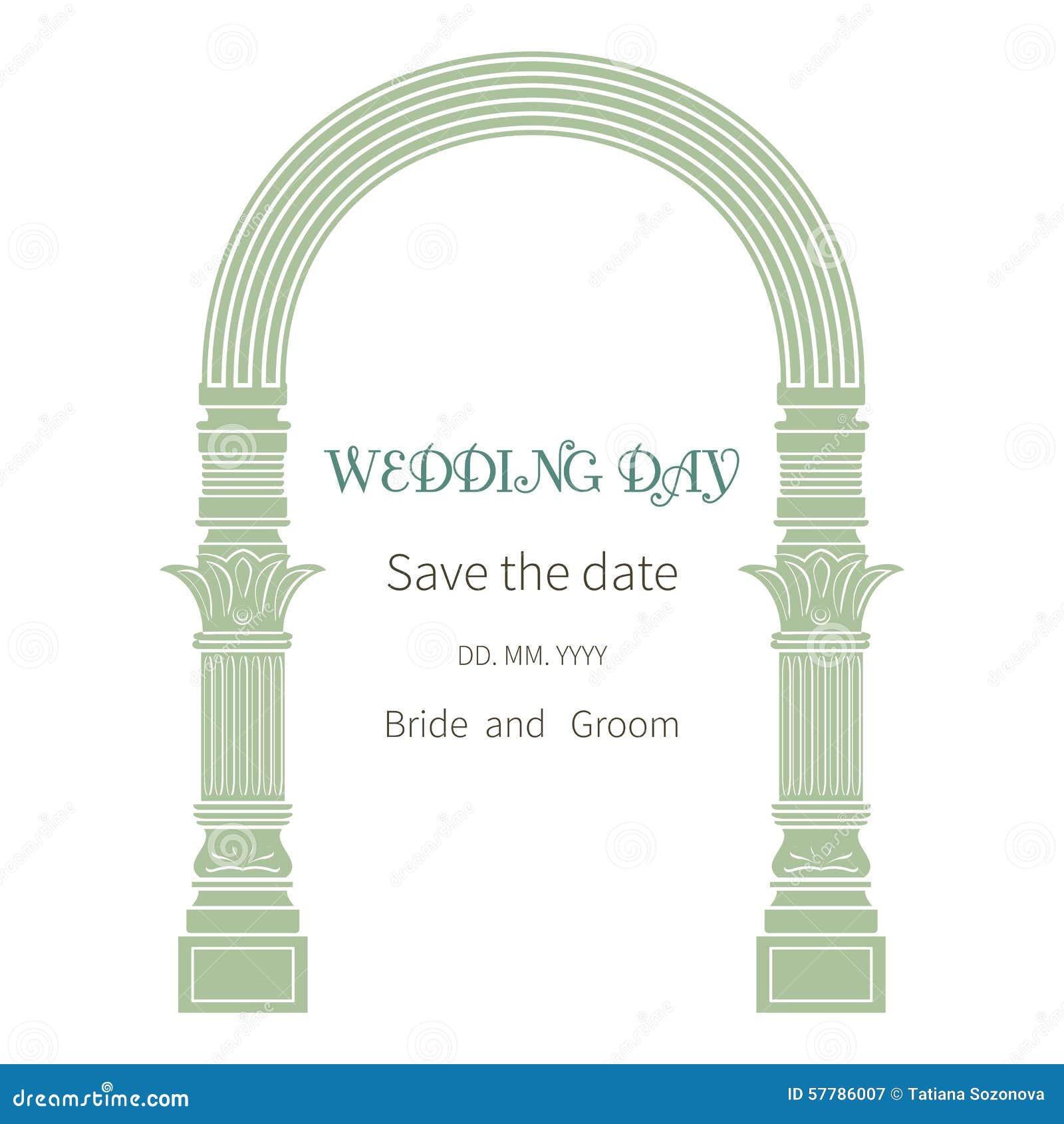 Torbogen vektor abbildung. Illustration von feld, aufwendig - 57786007