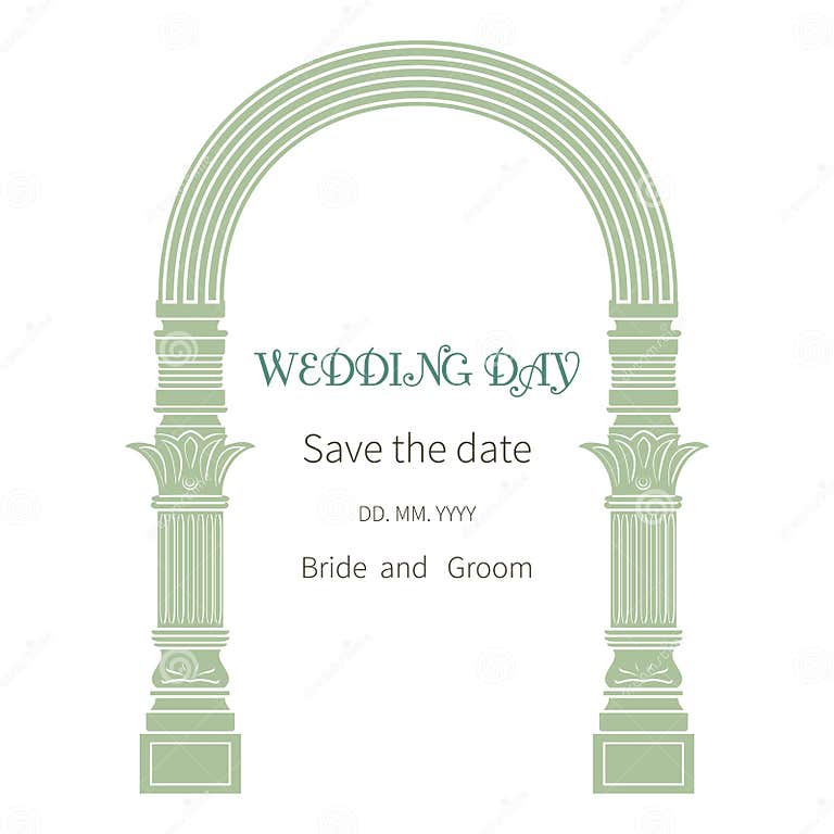 Torbogen vektor abbildung. Illustration von feld, aufwendig - 57786007