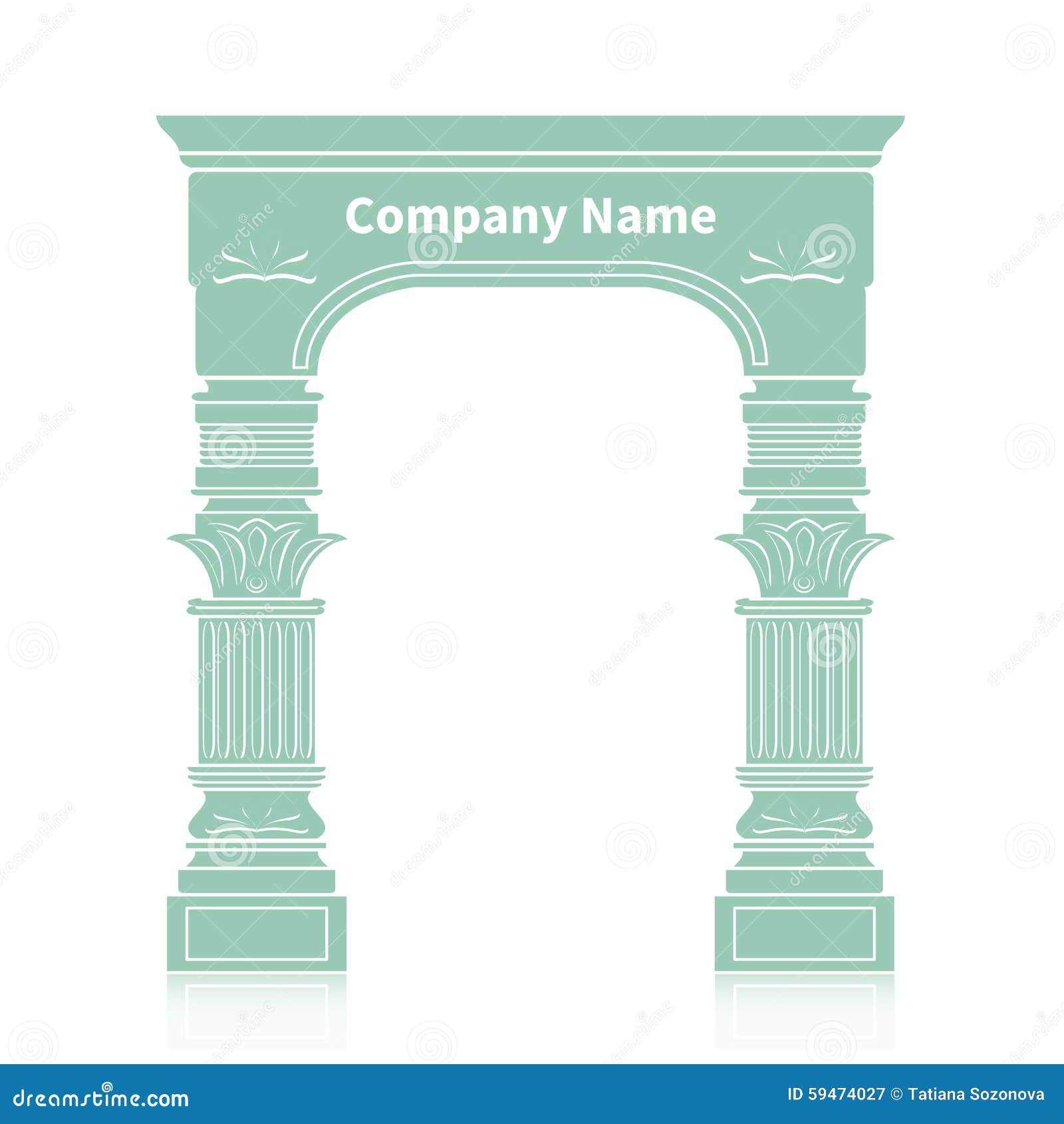 Torbogen vektor abbildung. Illustration von torbogen - 59474027