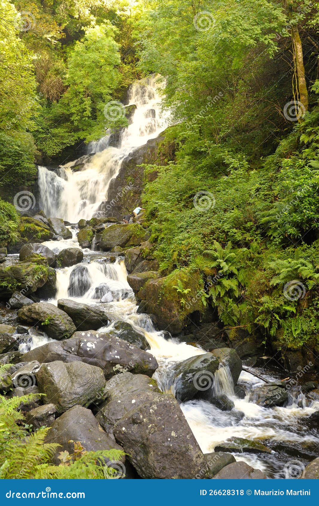 Torc Waterfall stock photo. Image of green, natural, islands - 26628318