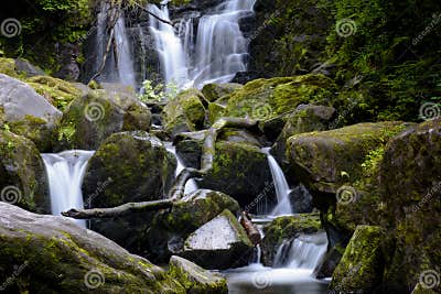 Torc waterfall stock image. Image of water, nature, killarney - 61451507