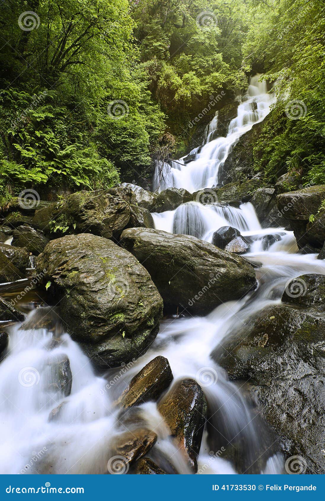 Torc Waterfall stock photo. Image of exposure, killarney - 41733530